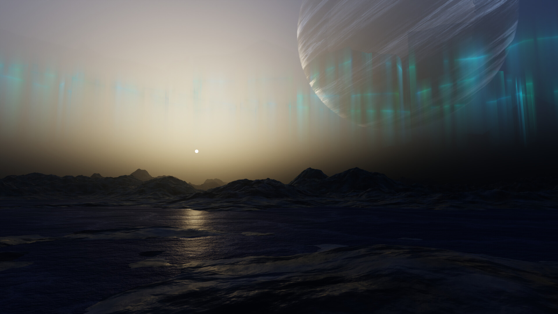 ArtStation - Auroras of a Moon