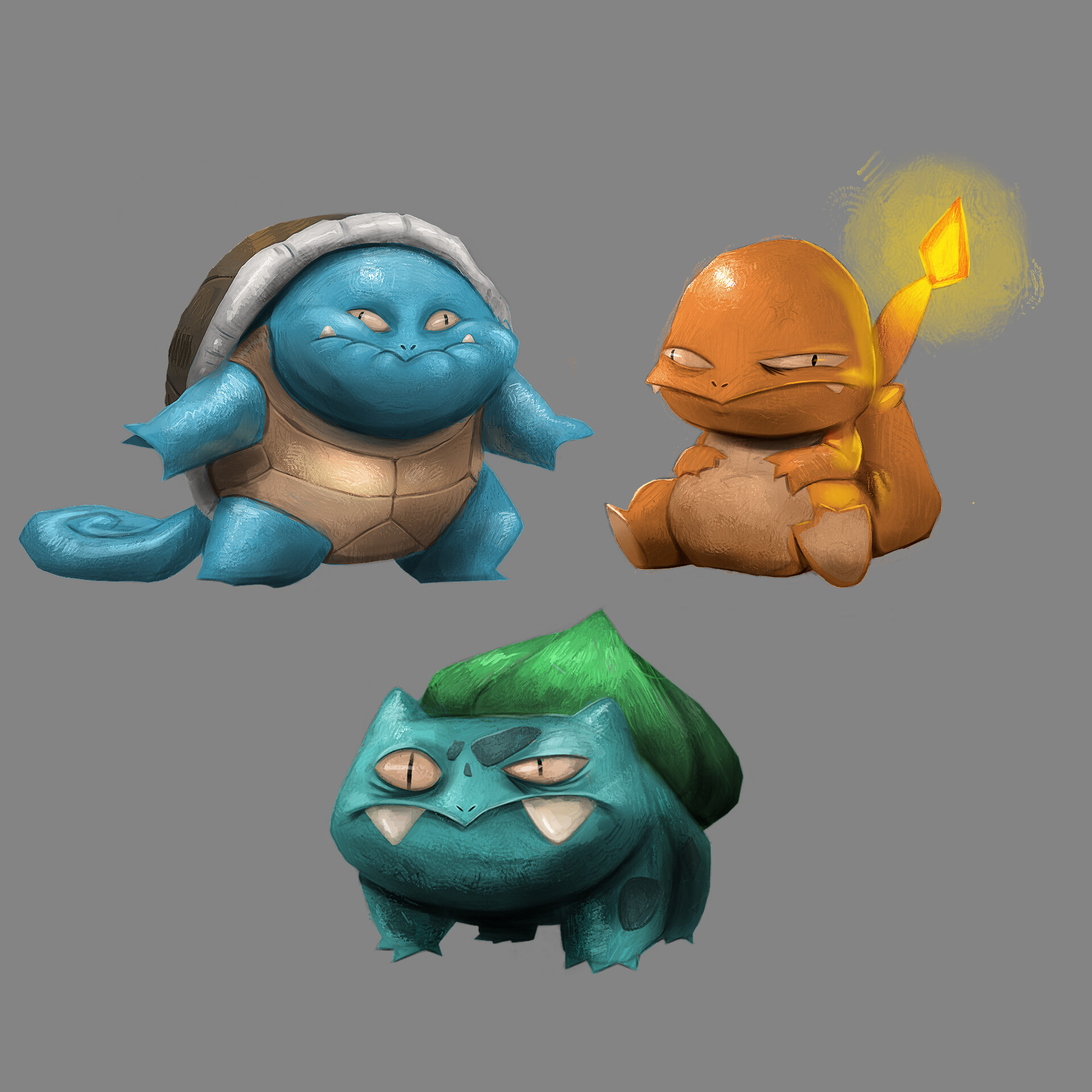 ArtStation - Midnight exercise, this time with pokemon