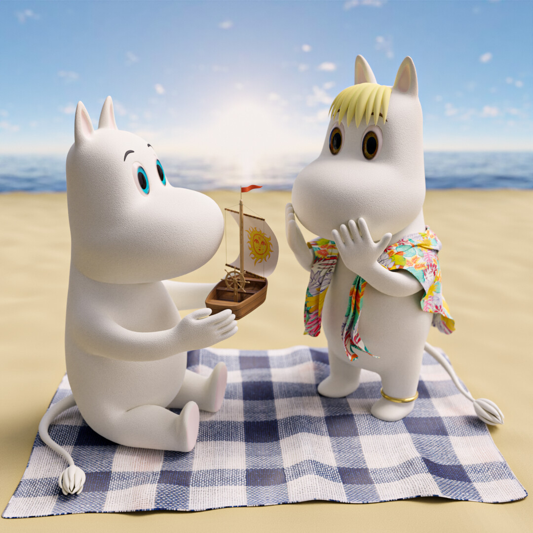 ArtStation - 3D Moomins on the sea