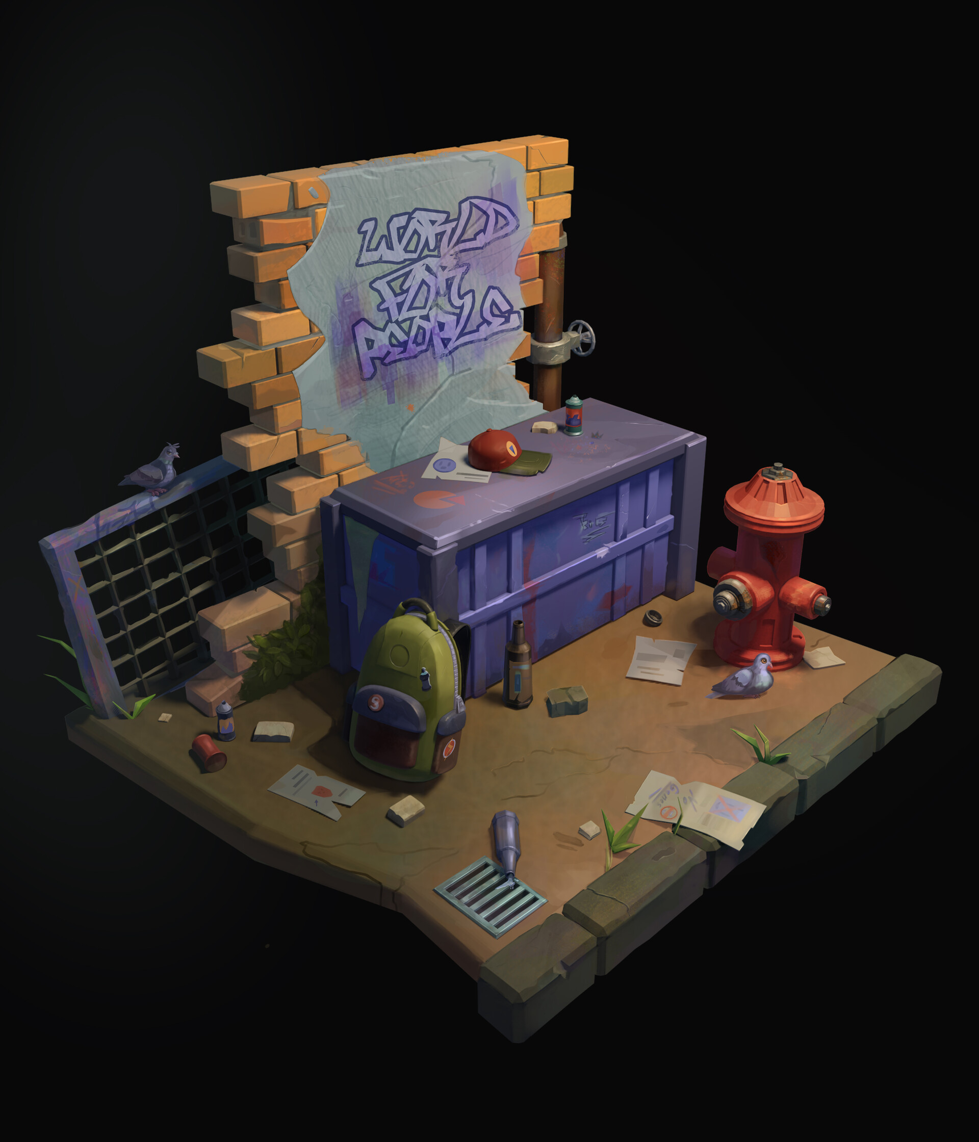 ArtStation - Street art still life