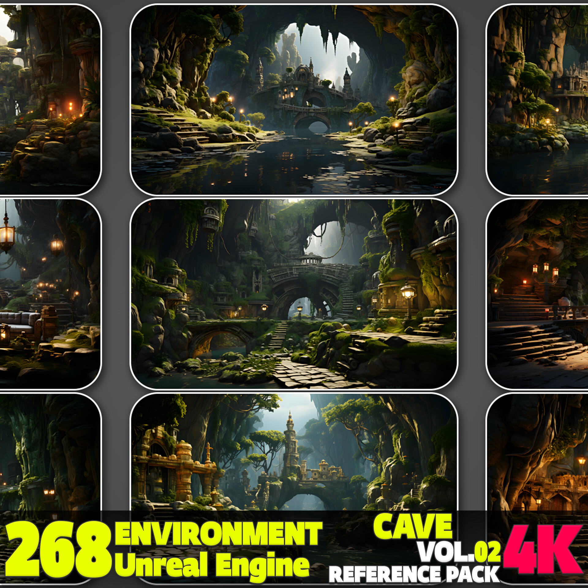 ArtStation - 268 4K Cave Environment Reference Pack Vol.02
