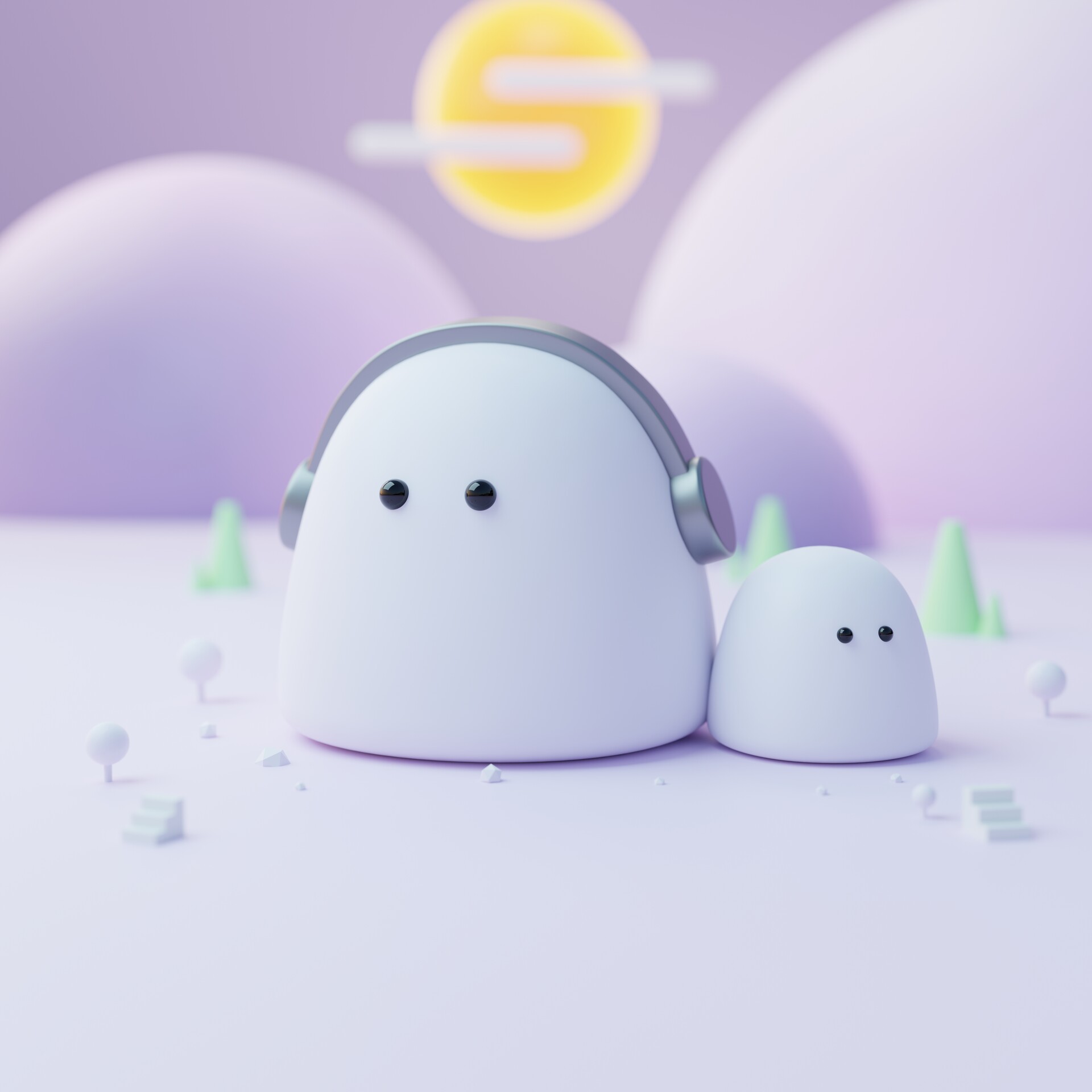 ArtStation - Cute Thing 3D Illustration - Blender
