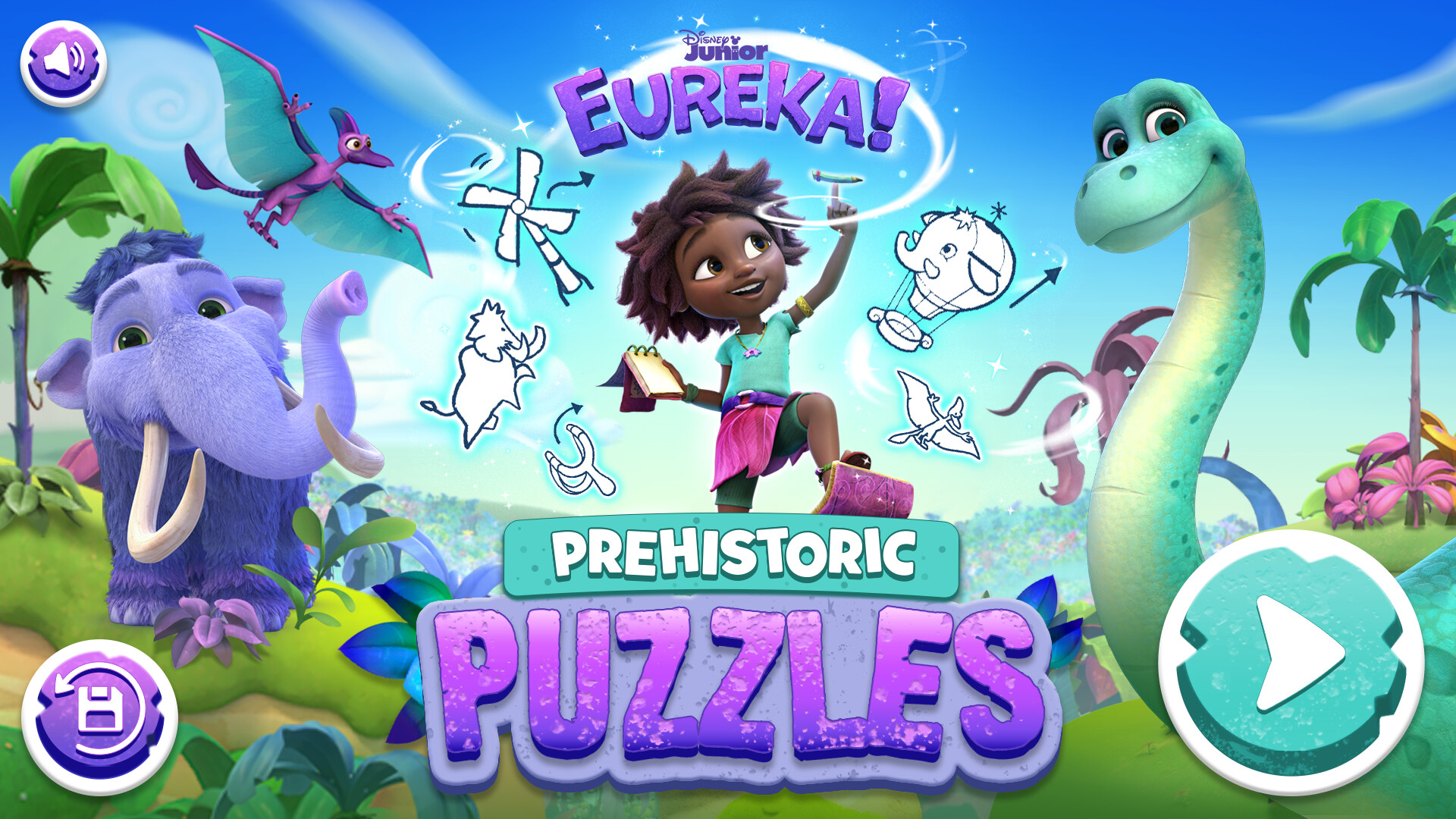 ArtStation - Disney's "Eureka: Prehistoric Puzzles"
