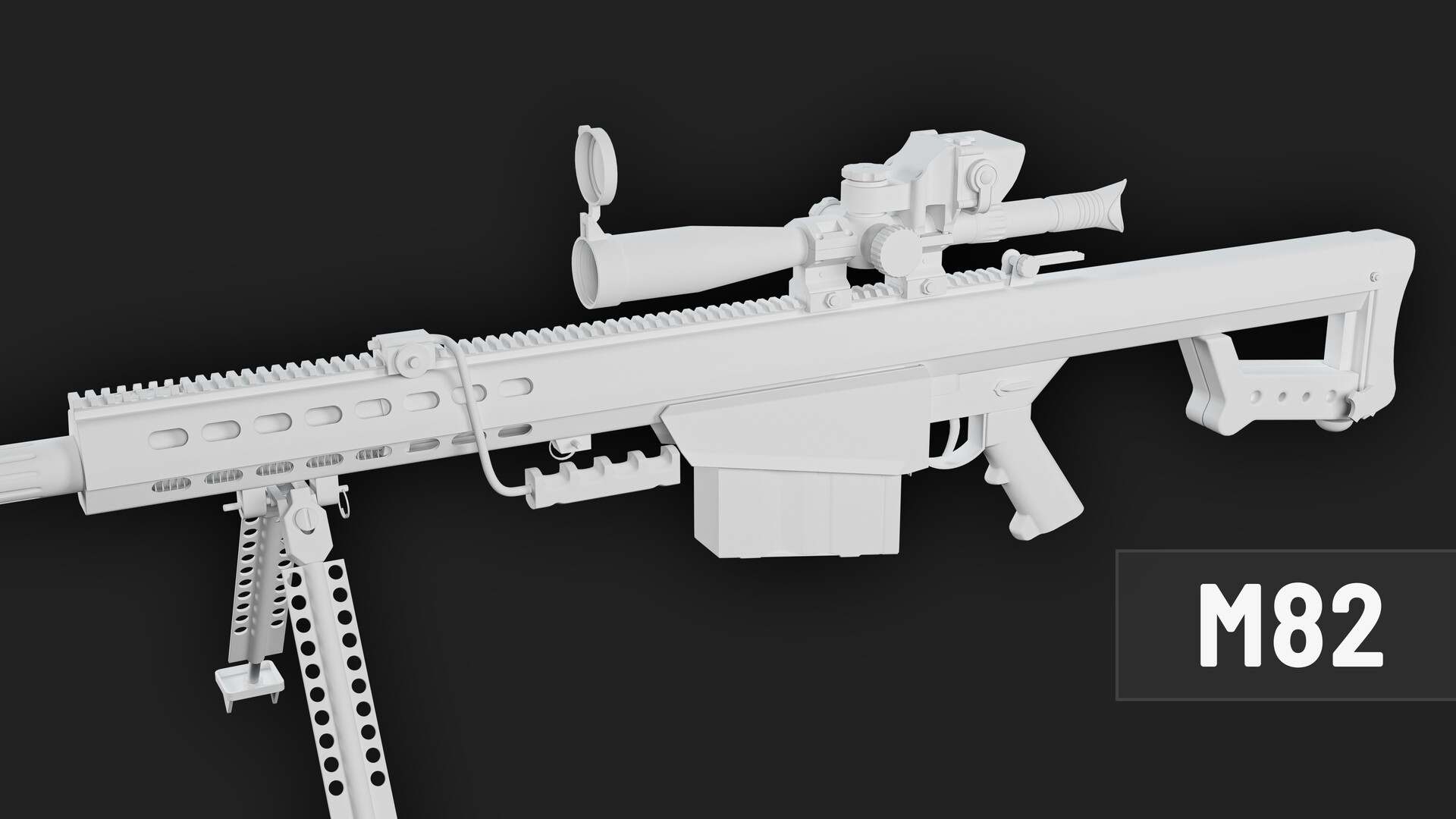 ArtStation - M82 Sniper Rifle - Tactical Thunder
