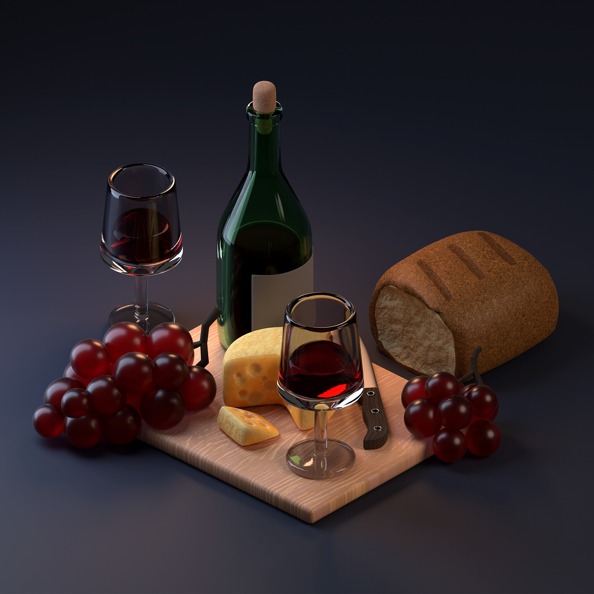 ArtStation - Wine composition