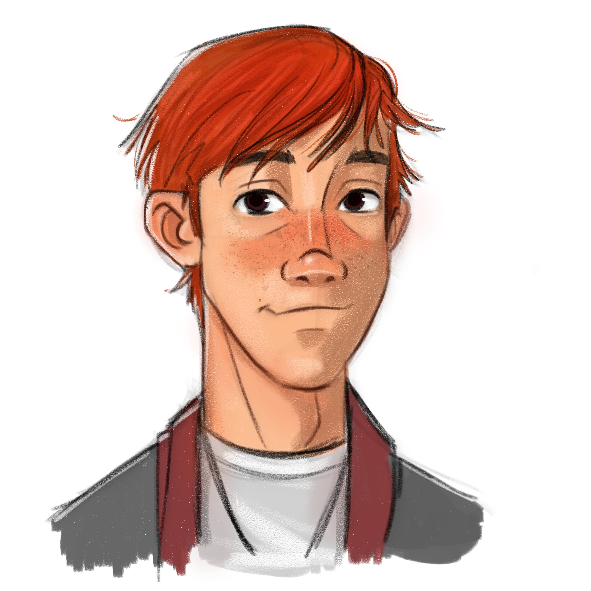 ArtStation - Red hair guy