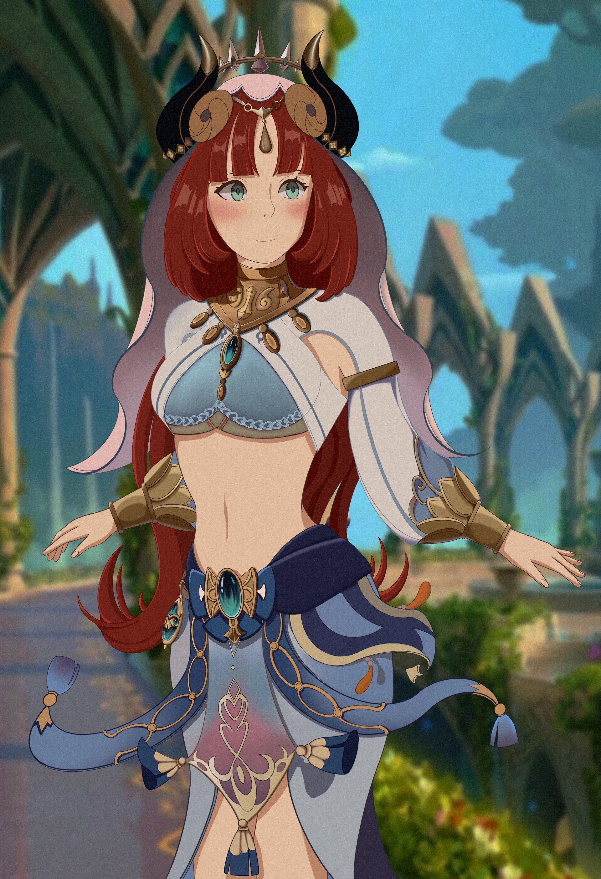 ArtStation - Fan art Nil “Genshin Impact”