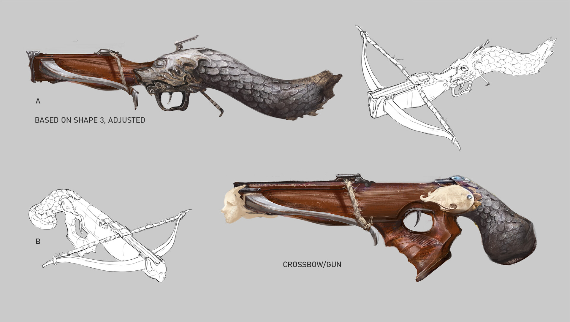ArtStation - Crossbows / other weapons