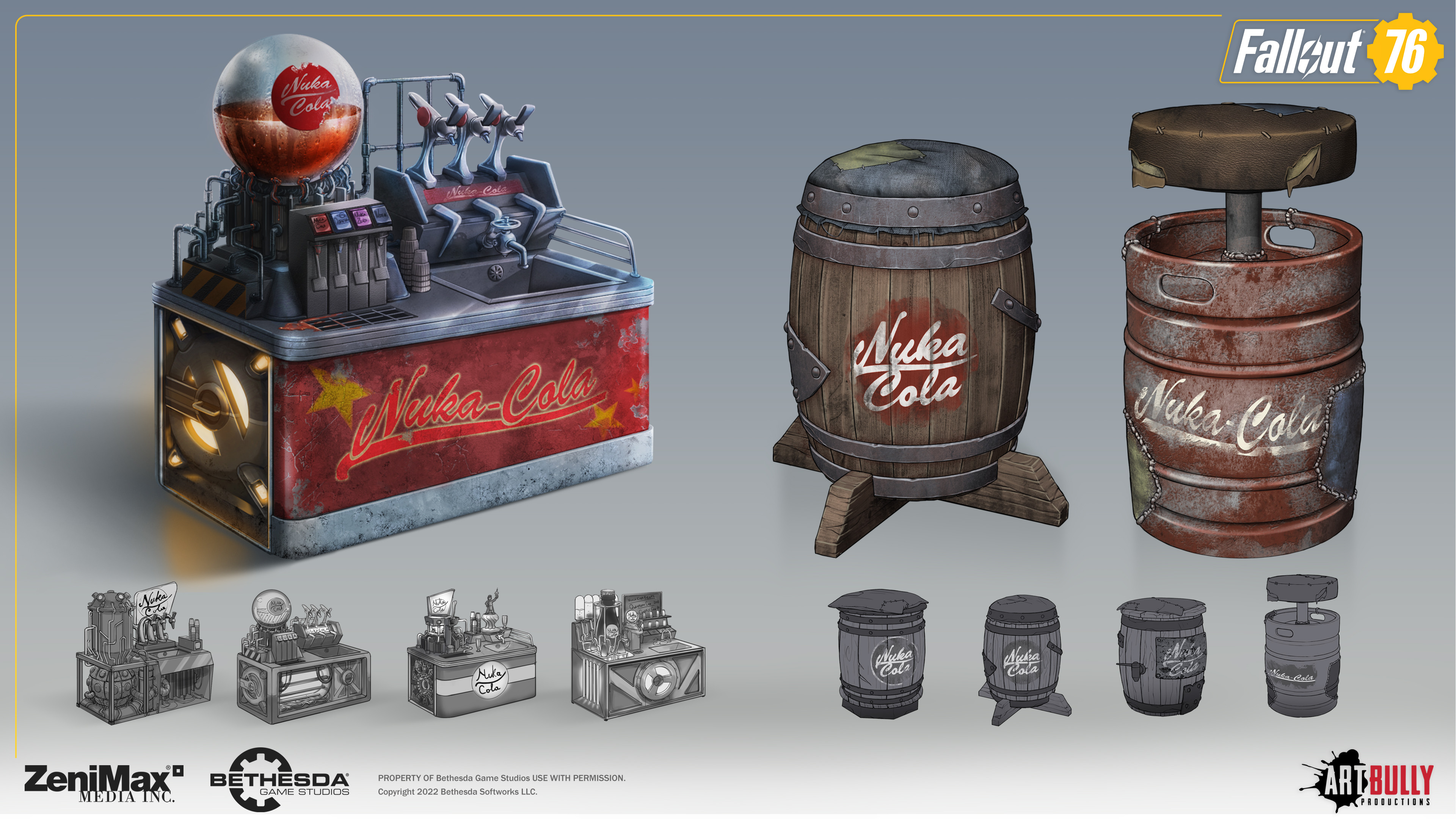 Art Bully Productions - Fallout 76 - Concept Art - Environment Props 02