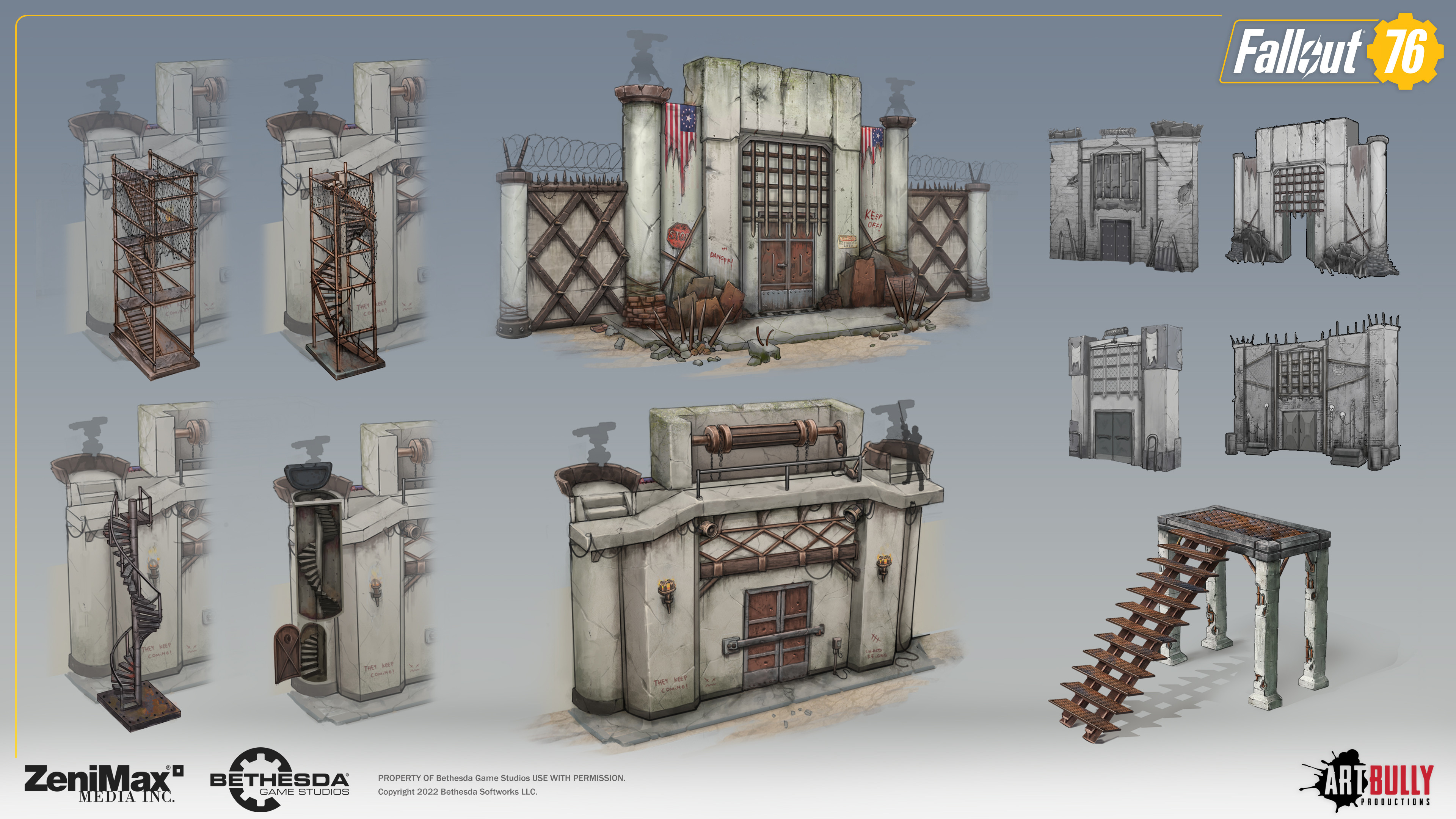 Art Bully Productions - Fallout 76 - Concept Art - Environment Props 02