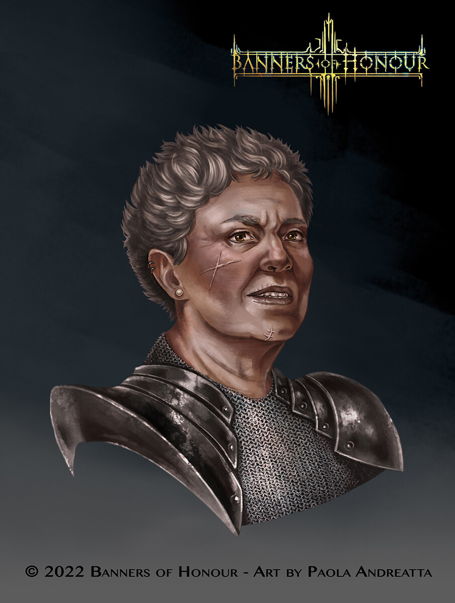 Paola Andreatta - Characters - Banners of Honour - Kefa Studios