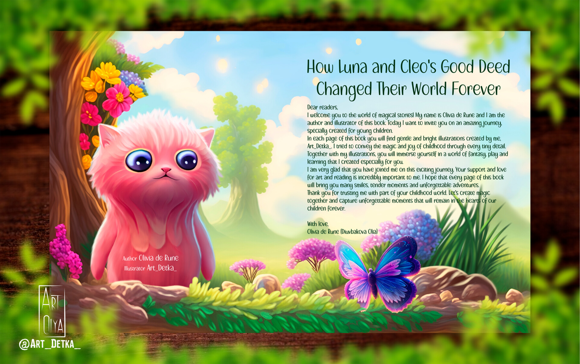 Olia💙💛Art_Detka_ - Children's book "How Luna and Cleo's Good Deed ...