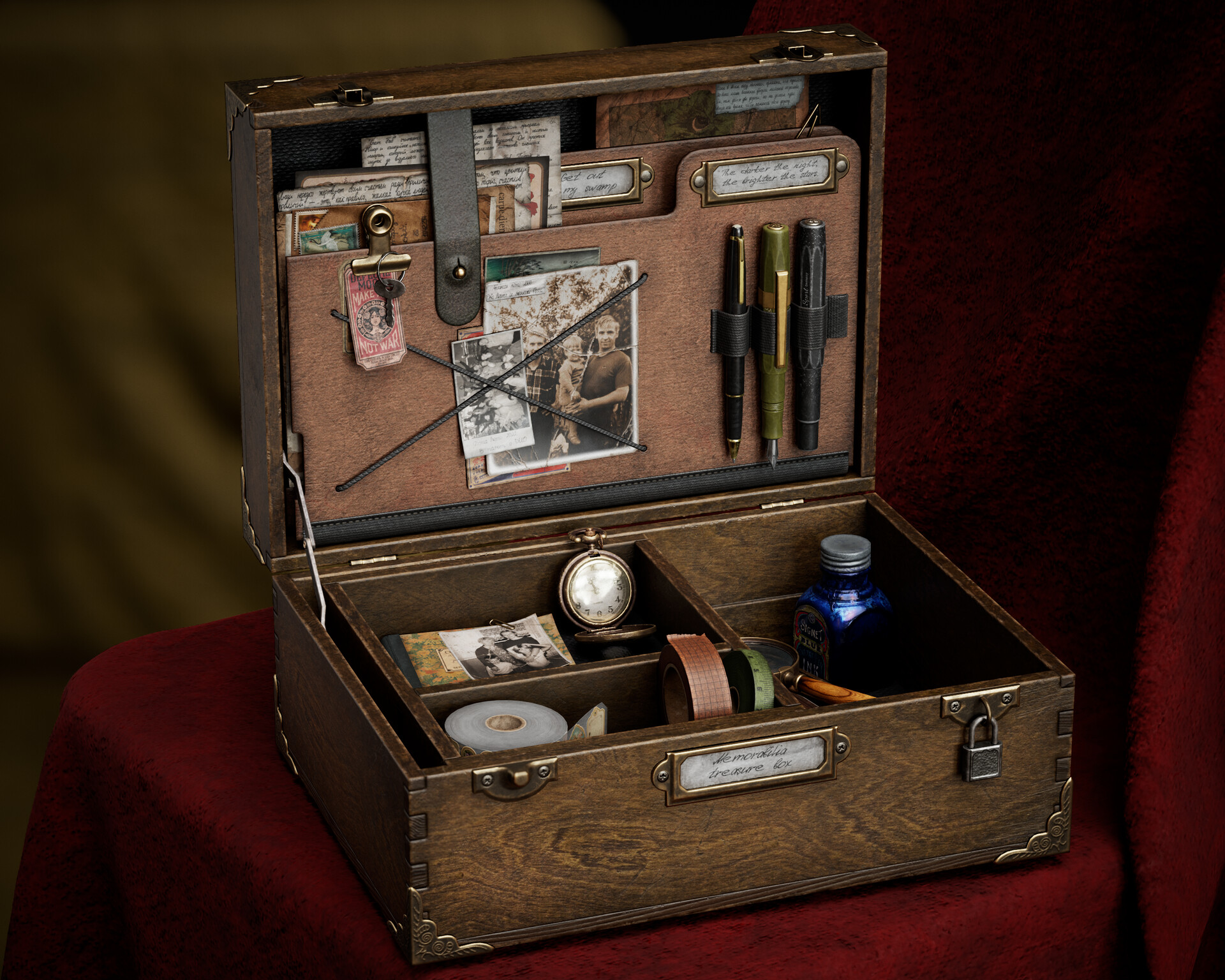 ArtStation - Wooden treasure box