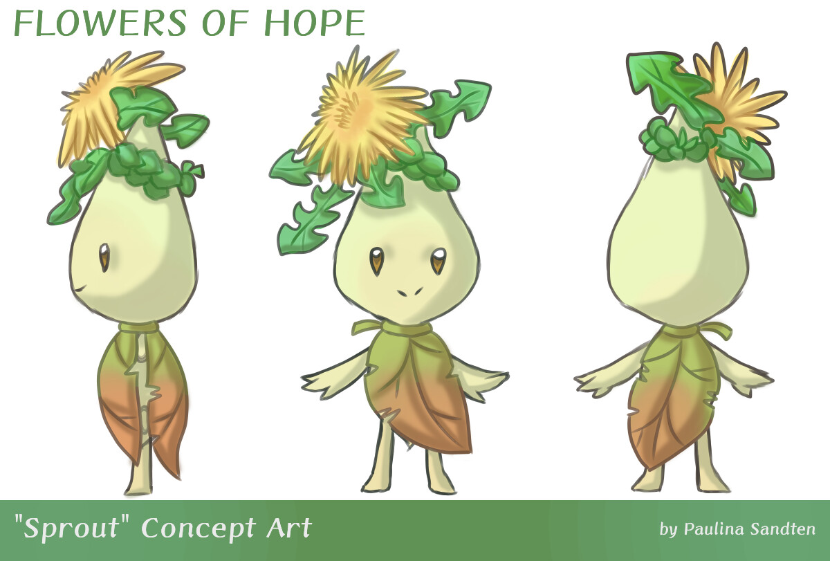 ArtStation - "Flowers of Hope" Character Concept Art