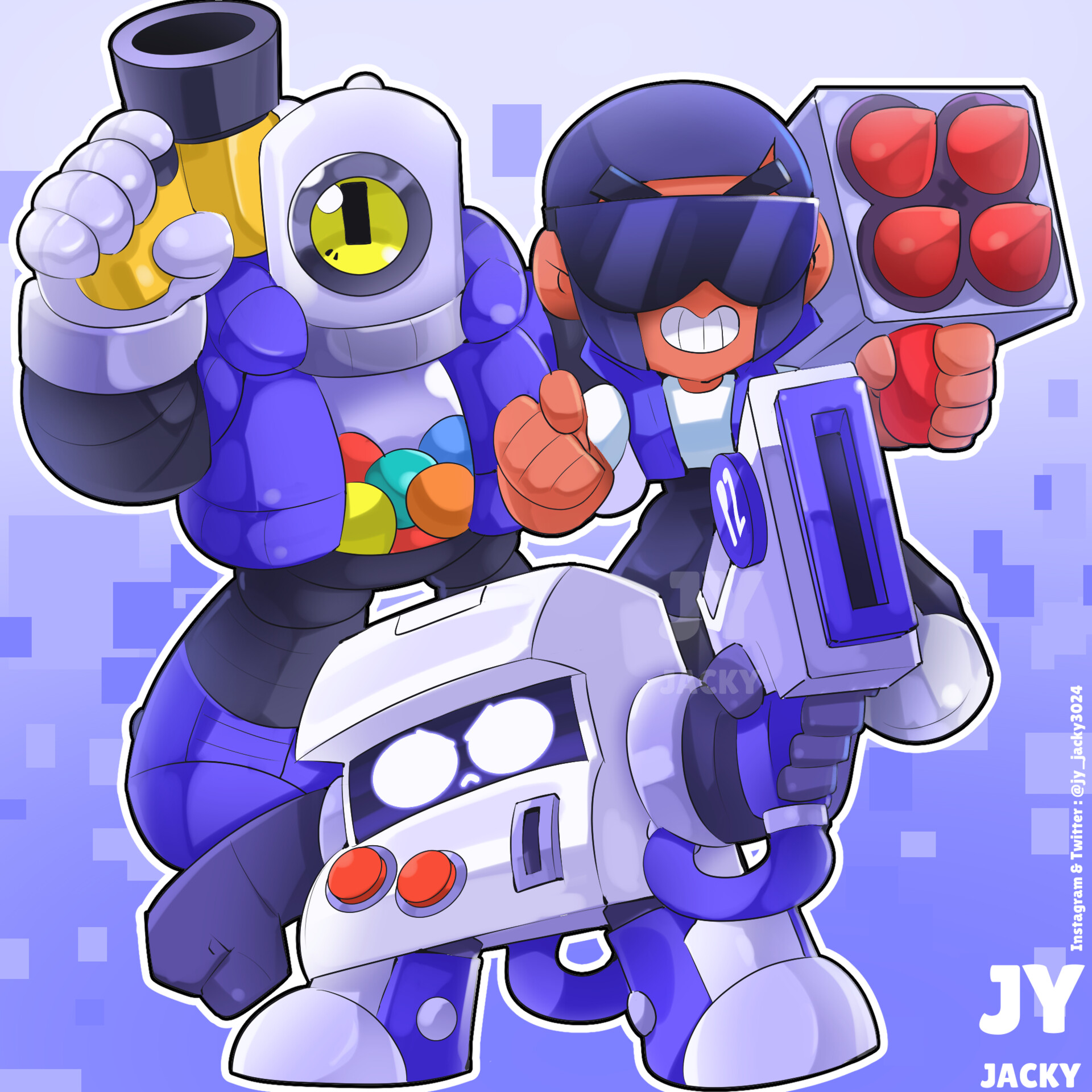 Jacky Yang - Chibi Arcade trio brawl stars