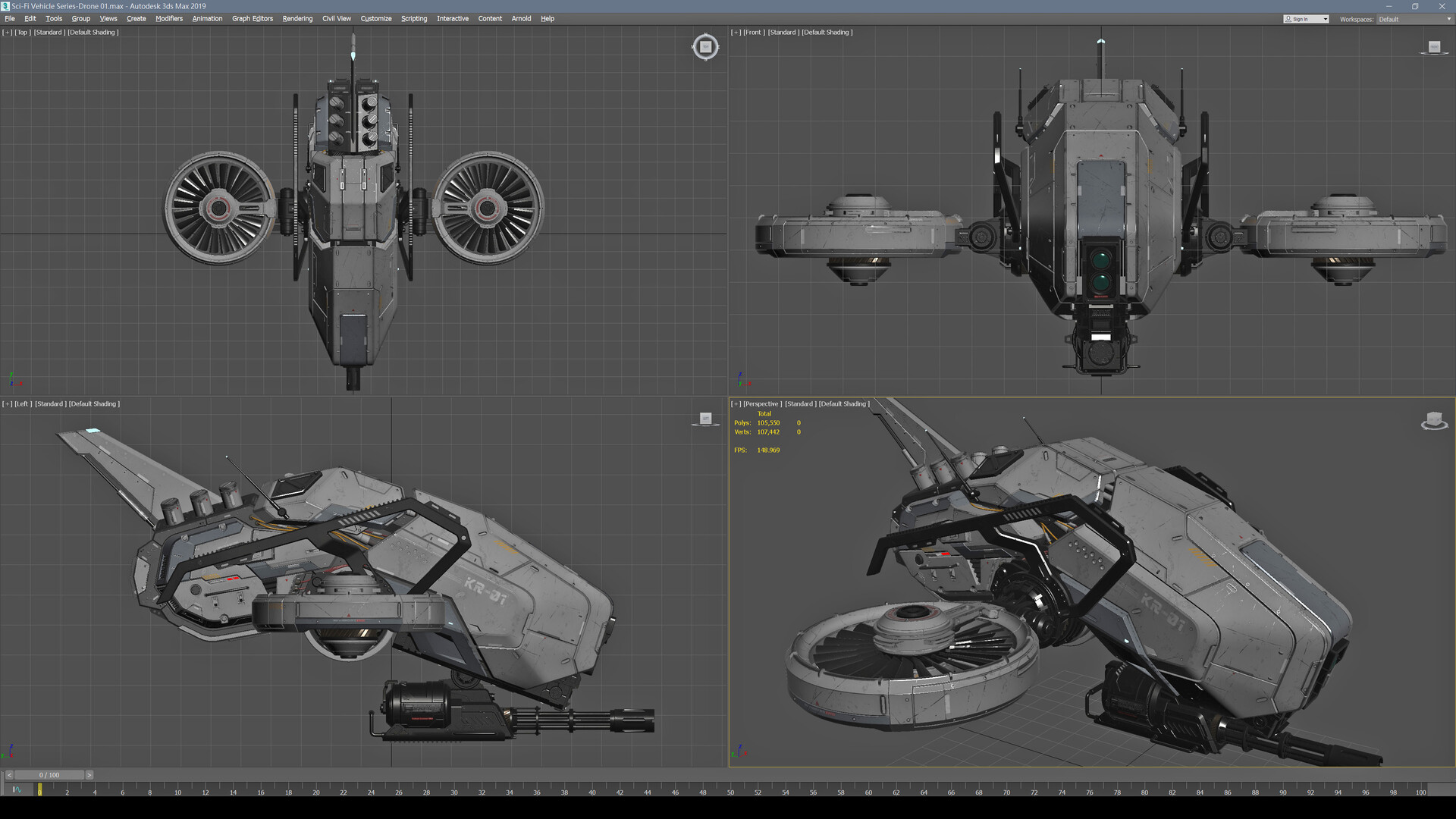 REX Hsu - Sci-Fi Vehicle Series-Drone 01