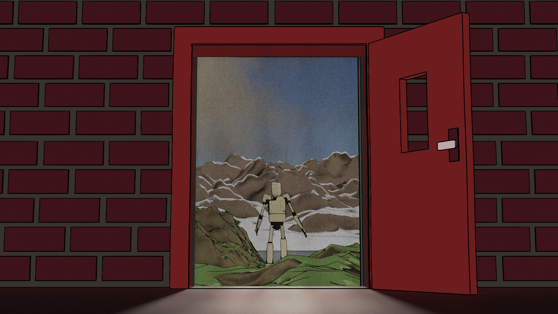 ArtStation - Old passage door (Secret Passage)