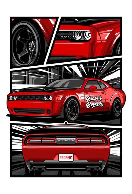 ArtStation - Dodge SRT vector Art