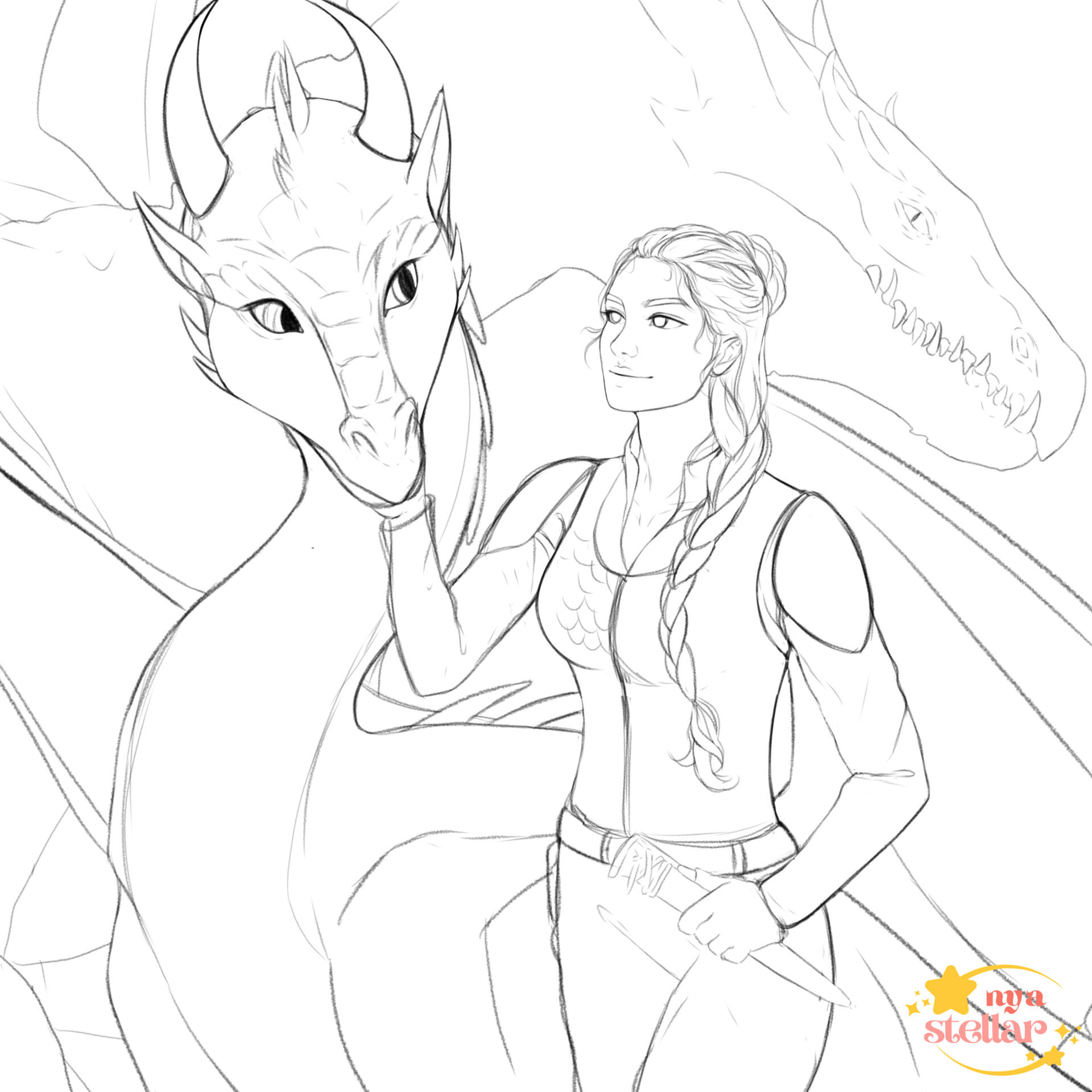 coloring pages fourth wing