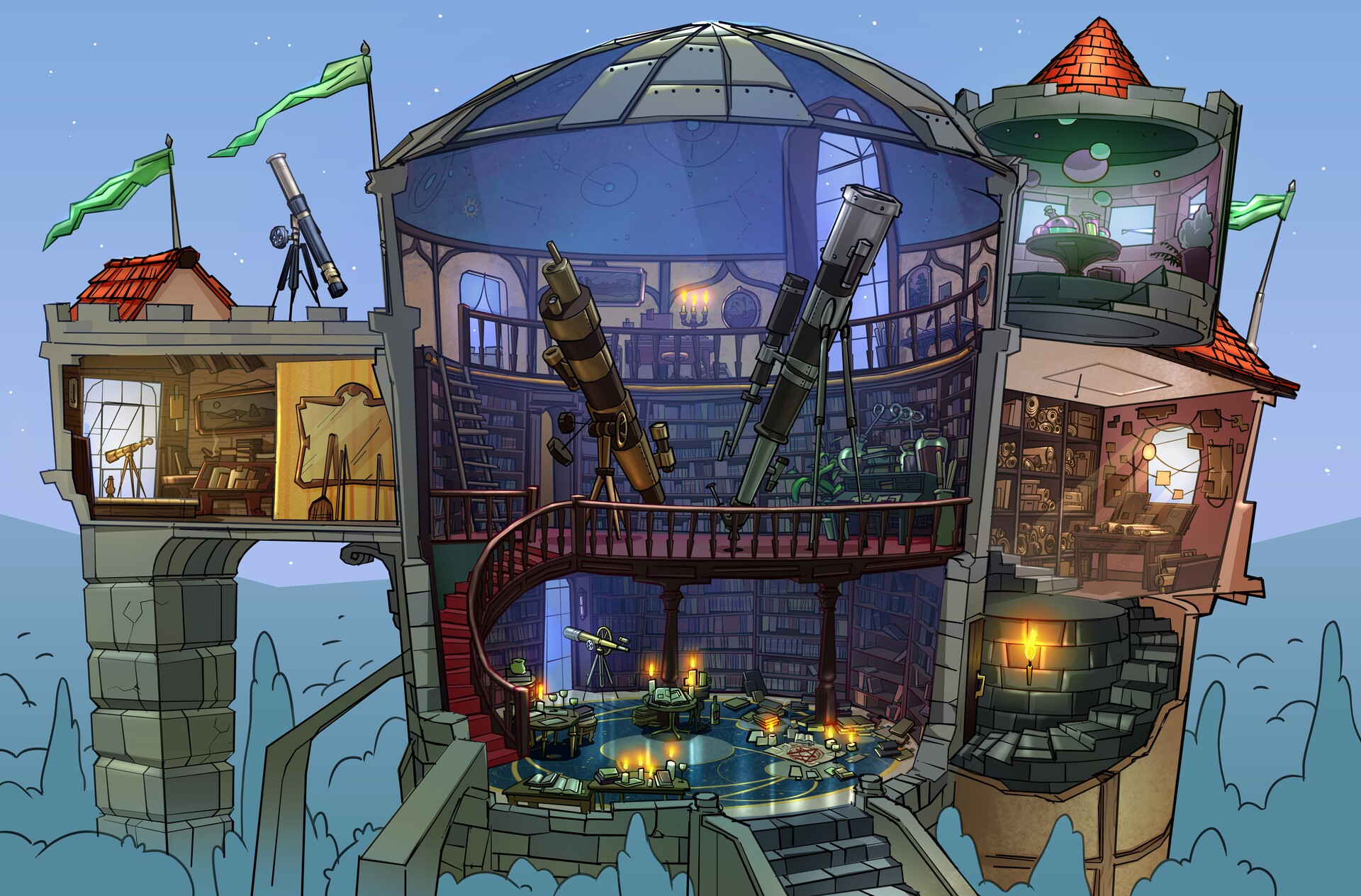 ArtStation - Observatory Interior