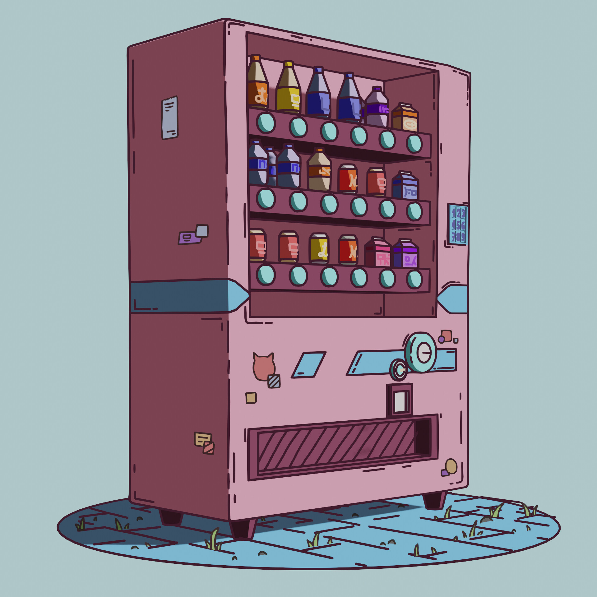 ArtStation - Cute Vending Machine
