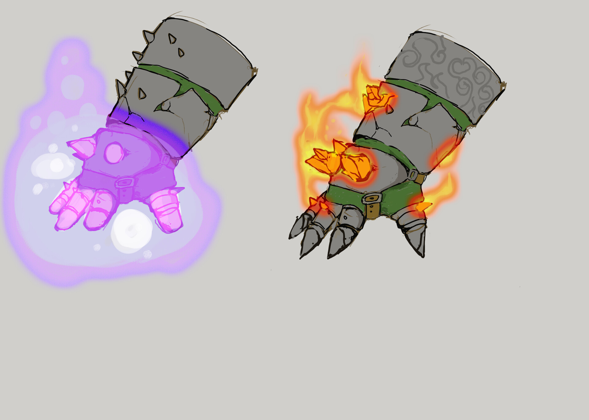 ArtStation - Elemental Gauntlets