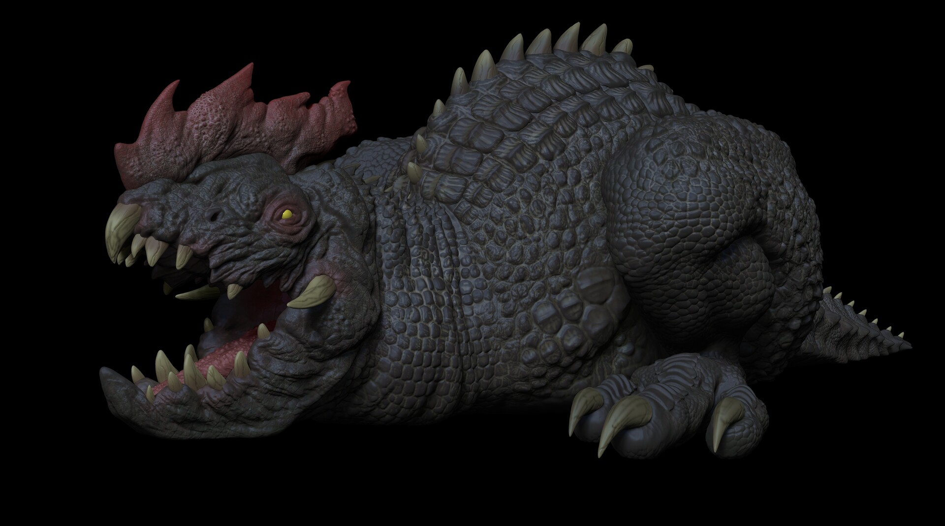 ArtStation - Dino Creature inspired by Antonie Veryneycarron