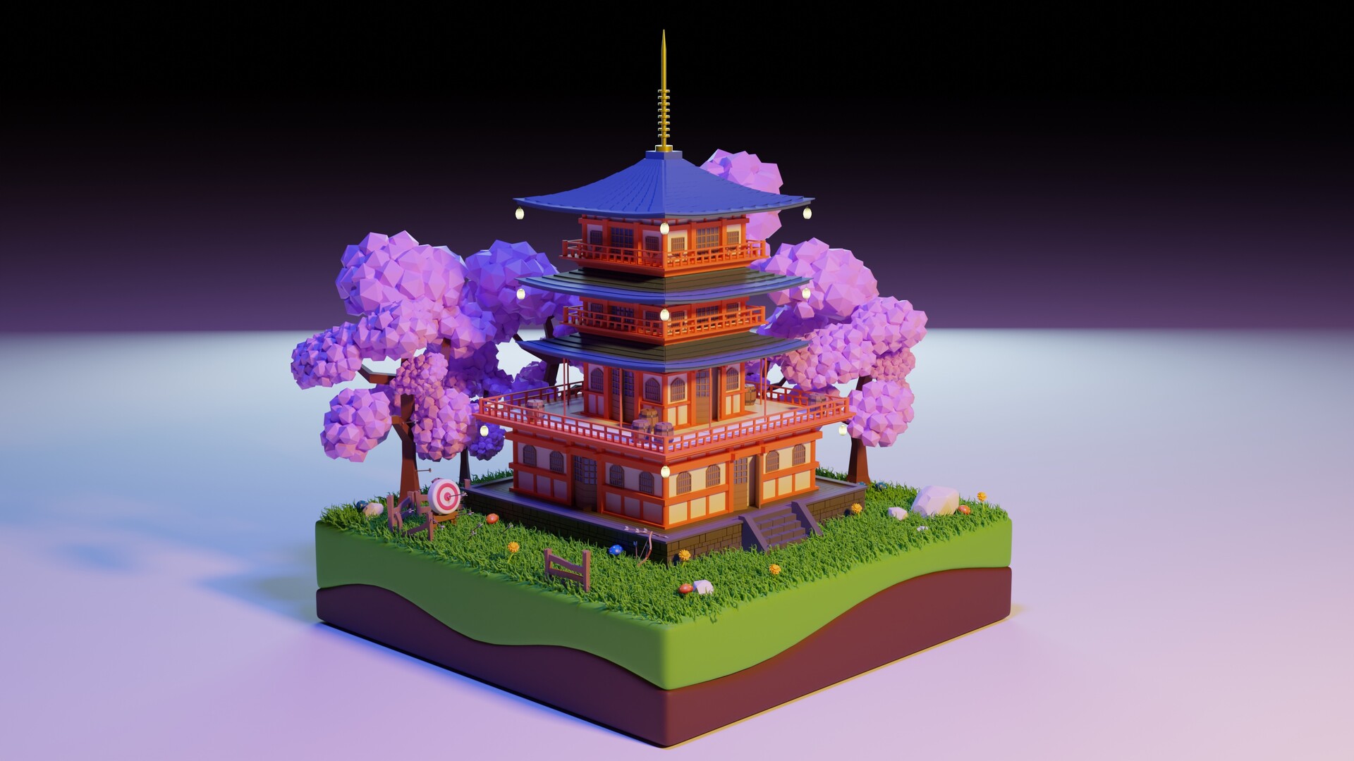 ArtStation - Japanese Architecture Study