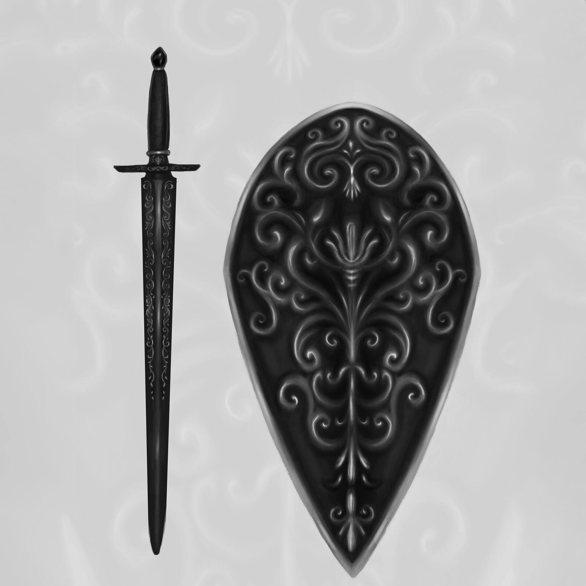 ArtStation - Sword and Shield Design