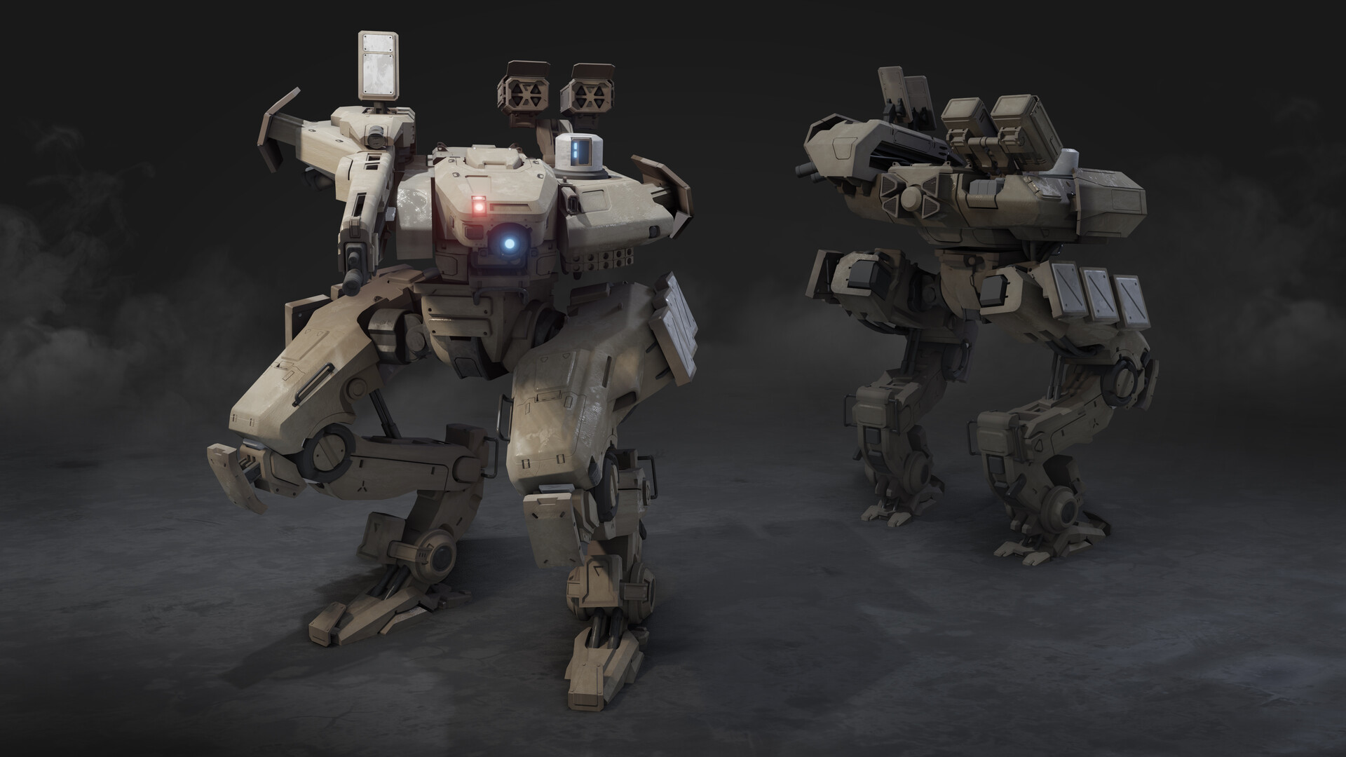 Lingsu - 3D Concept: Jager Combat Mecha
