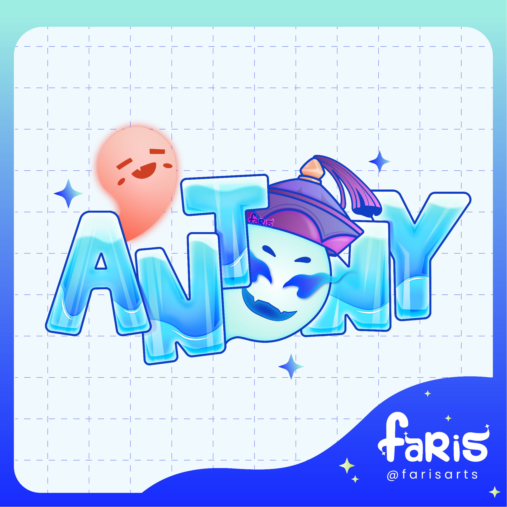 ArtStation - Antony Logo Name Design