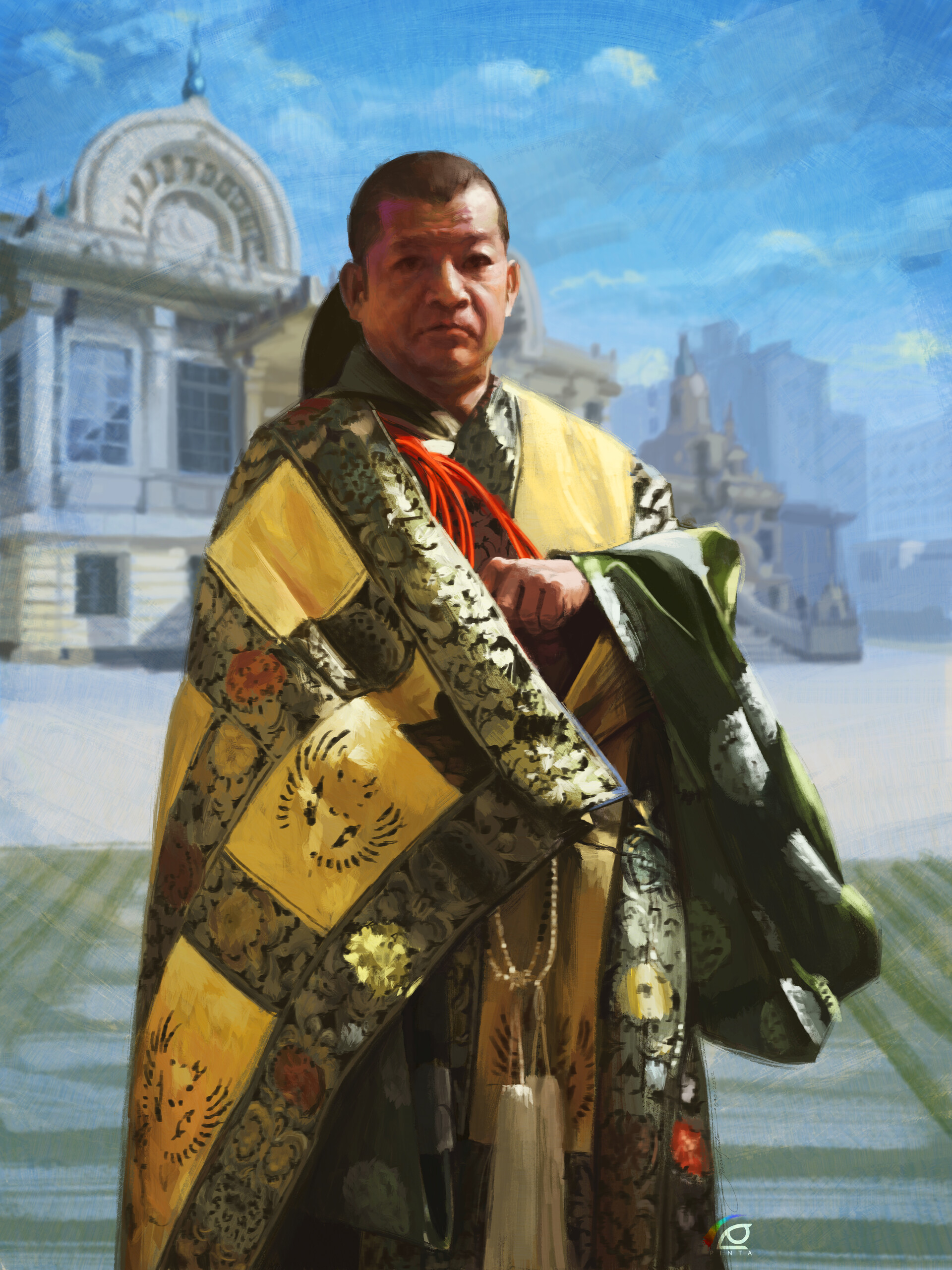 ArtStation - A Japanese Monk