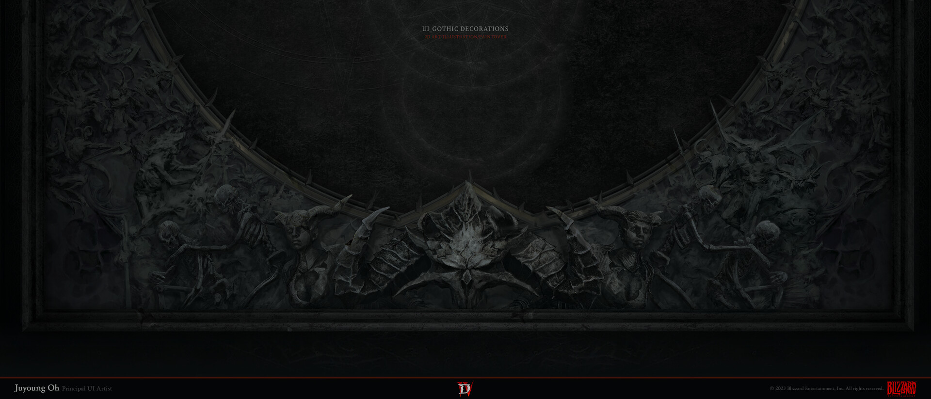 Juyoung Oh - Diablo IV - Dark Gothic Decorations