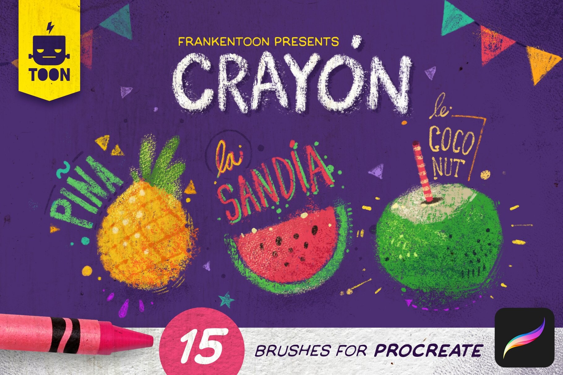 ArtStation - Crayon Procreate Brush Pack