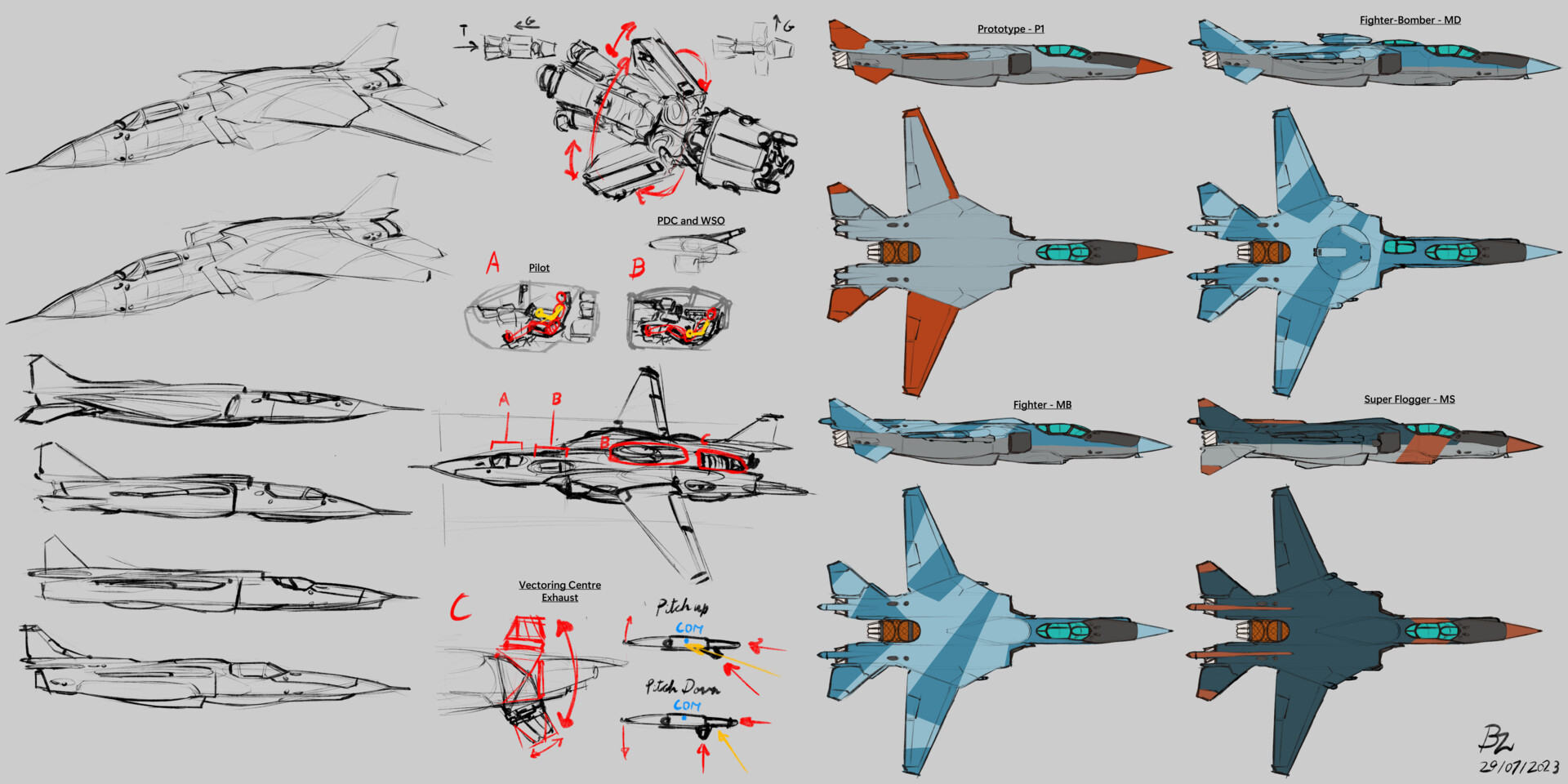 ArtStation - Super-Flogger Starfighter Commission
