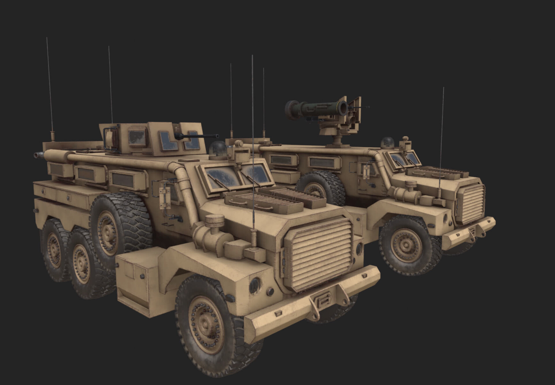 ArtStation - MRAP (6x6)