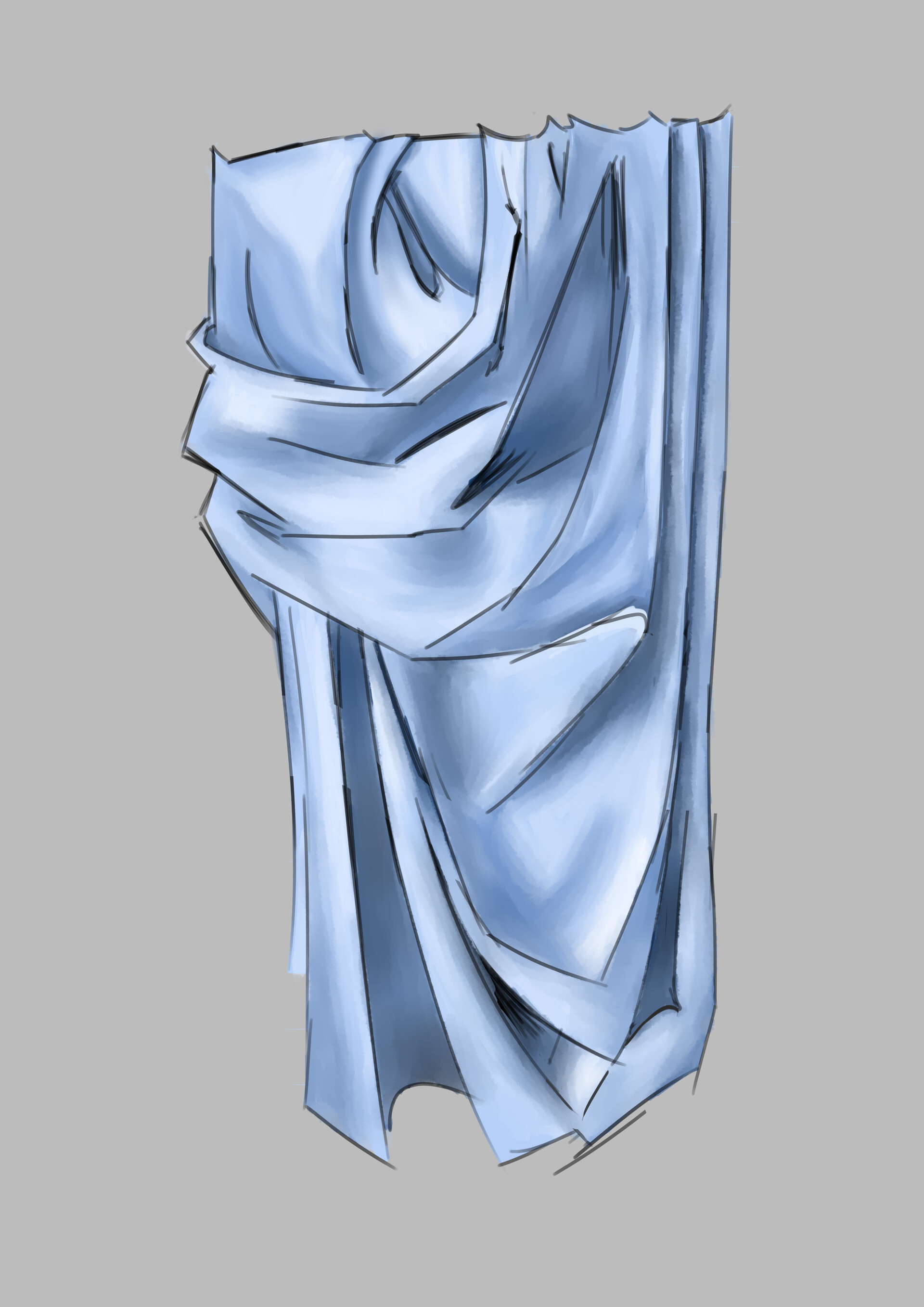 ArtStation - cloth study