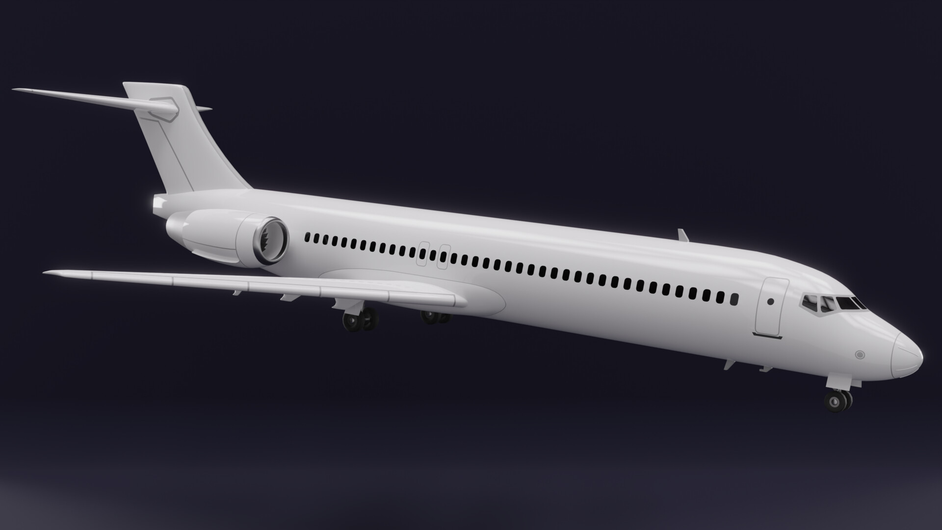 ArtStation - Boeing 717-200 | 3d Model
