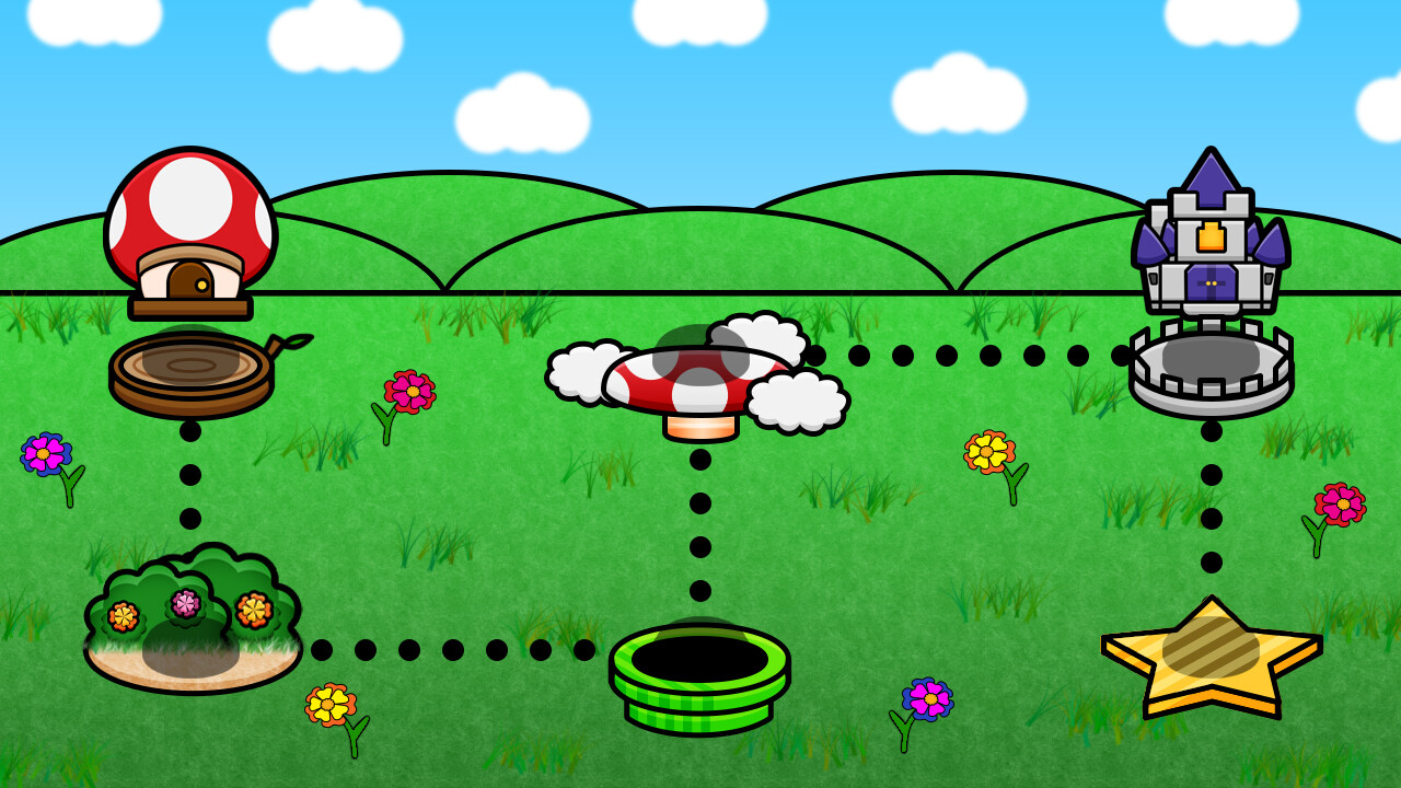 Super Mario World Level Map