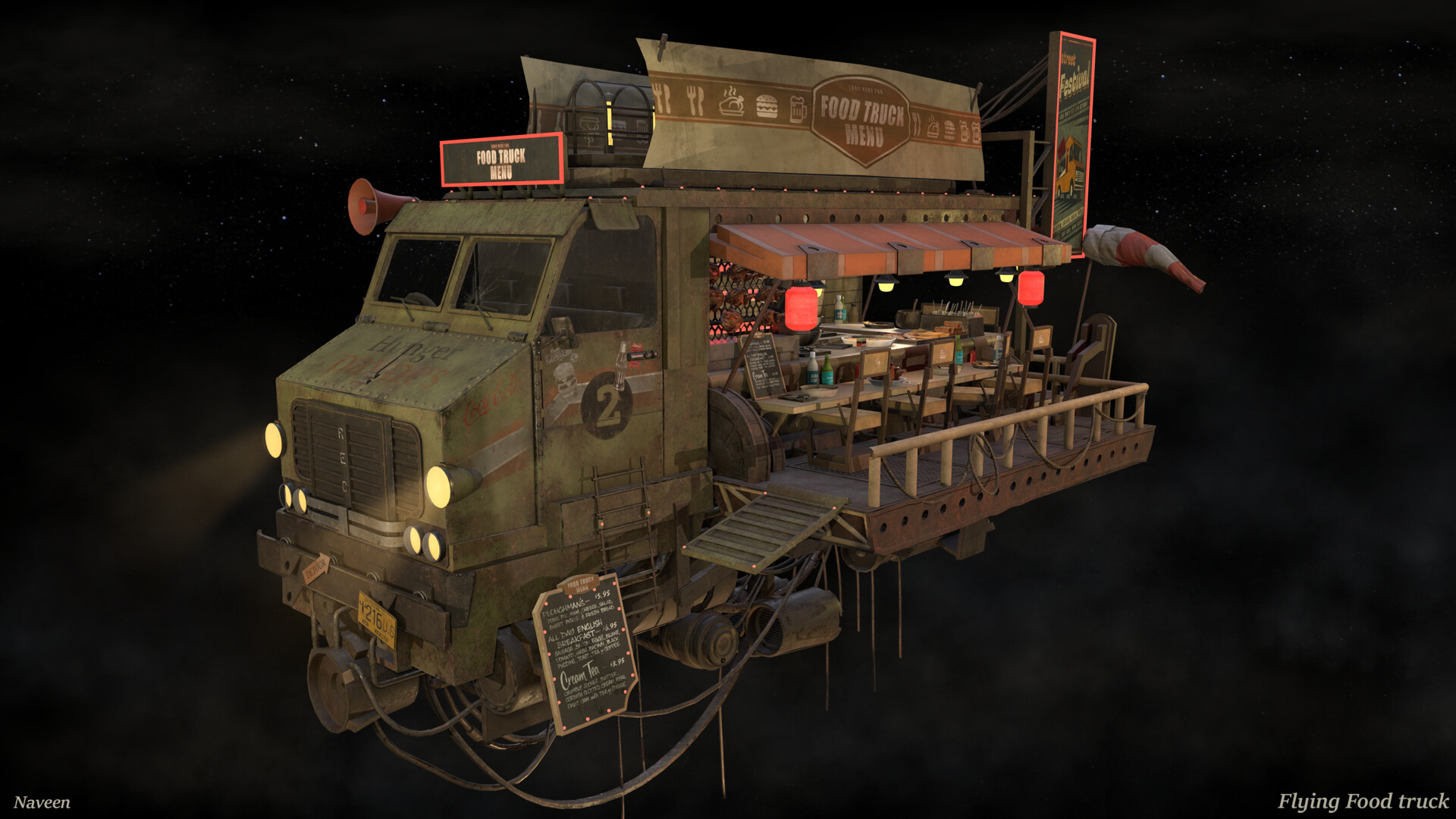 ArtStation - Flying Food Truck