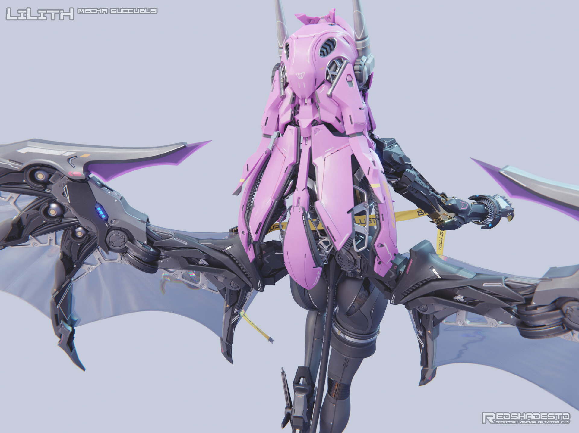 RedShades - Lilith - Mecha Succubus Photoshoots