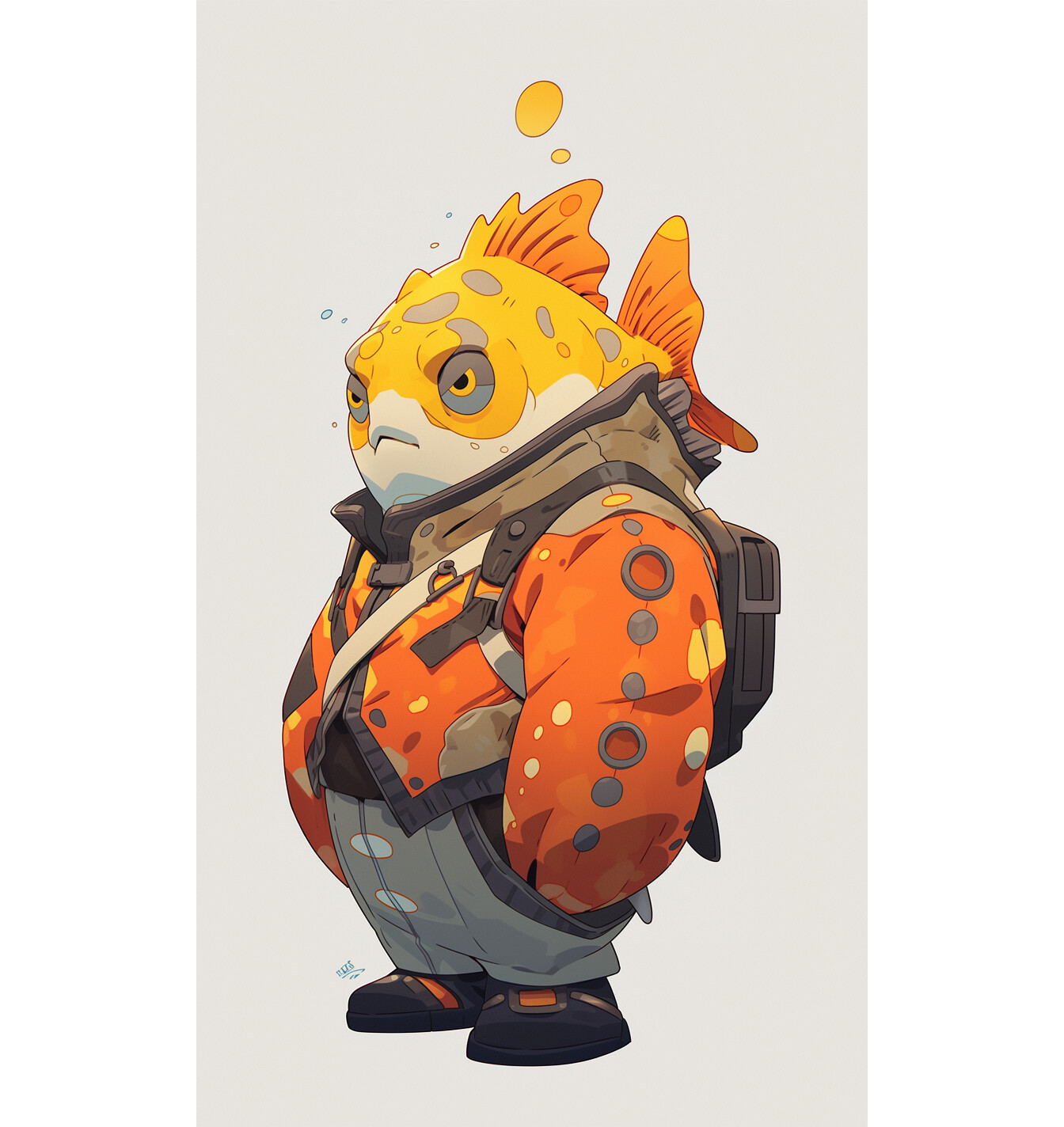 Butokki - Humanoid Fish Character _ 20230730