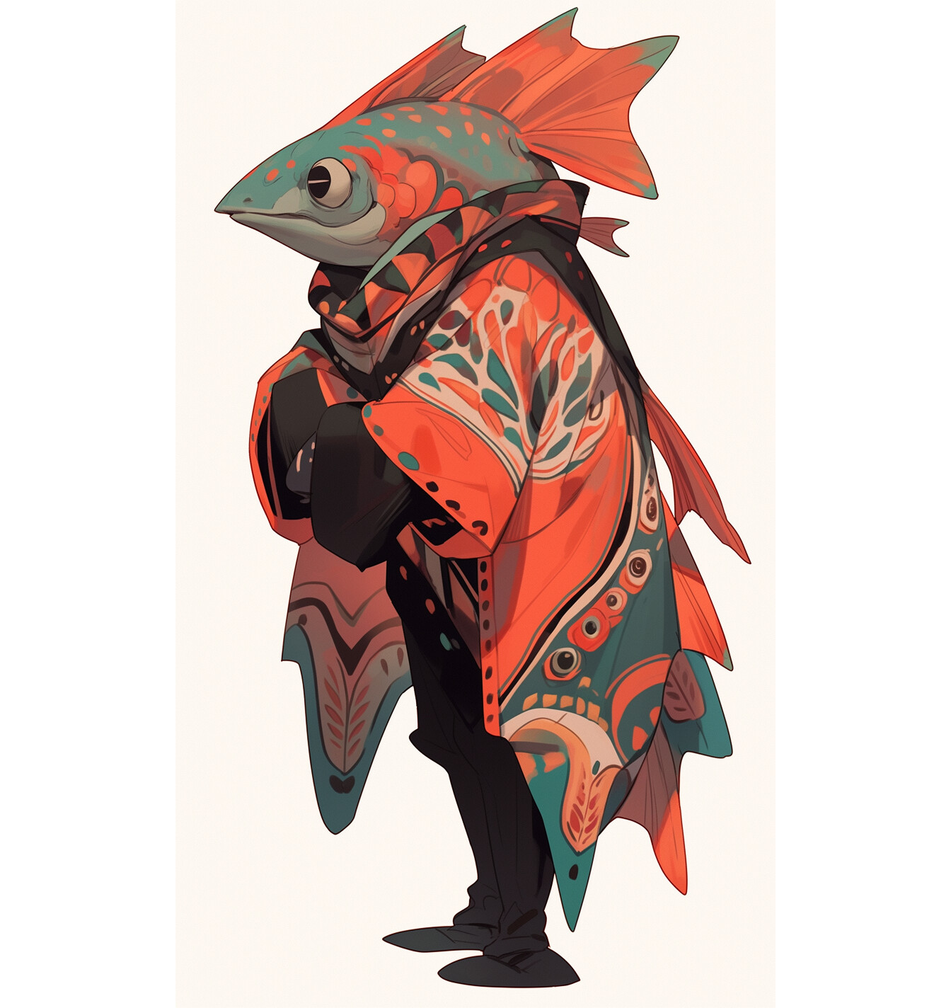 Butokki - Humanoid Fish Character _ 20230730
