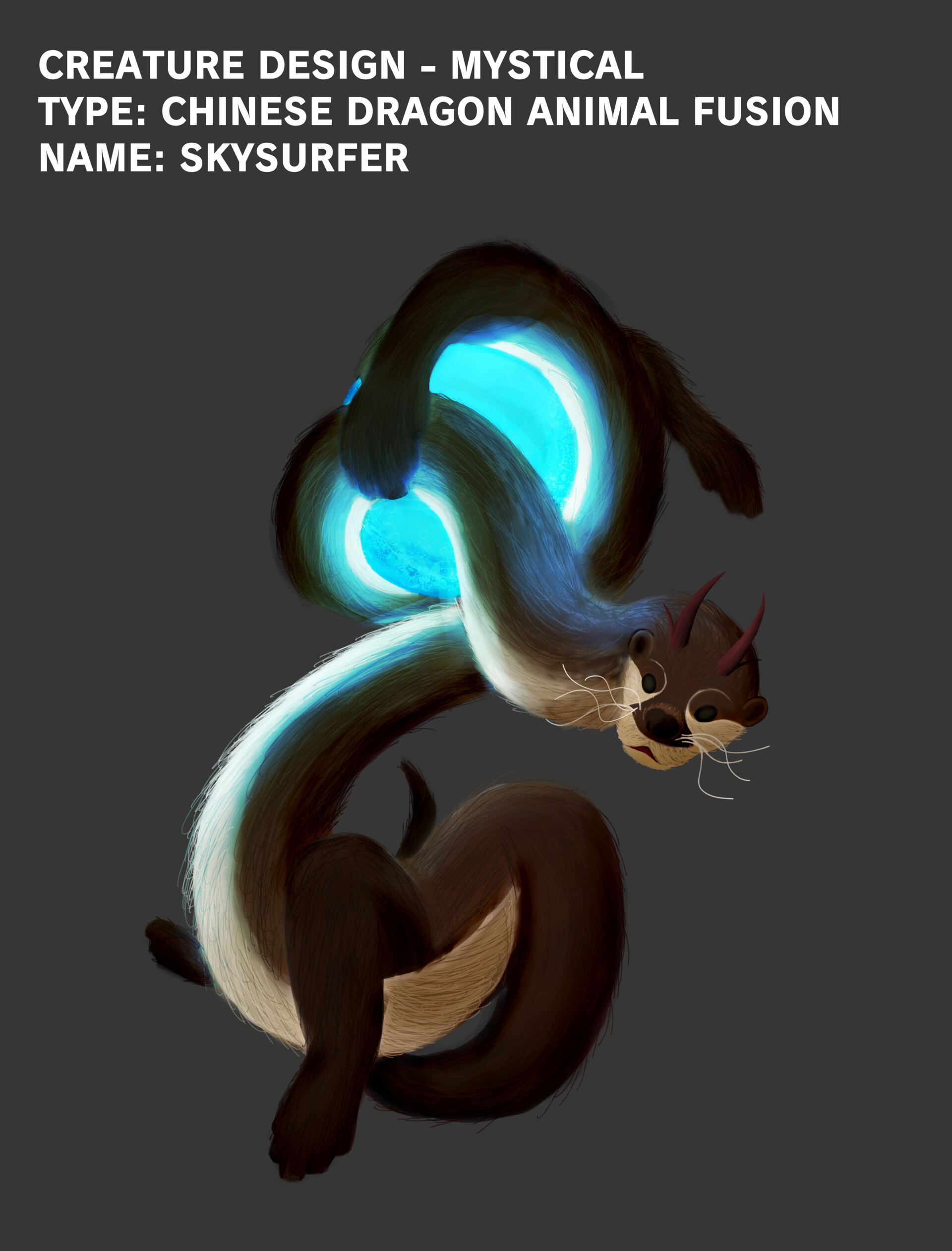 ArtStation - Creature Design - Chinese Otter Dragon