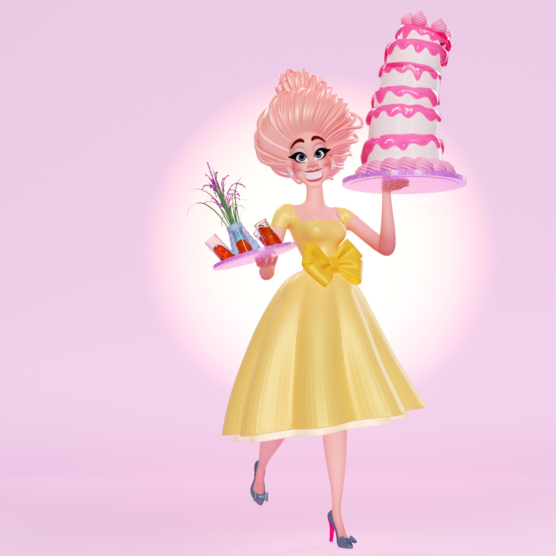 ArtStation - A Lovely Hostess - Stylized Character