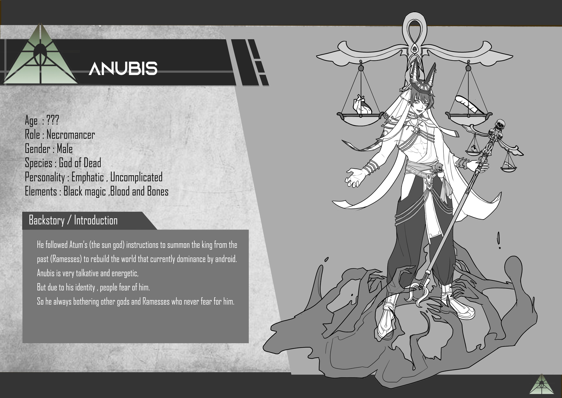 ArtStation - Egypt Mythology Character Design - Anubis