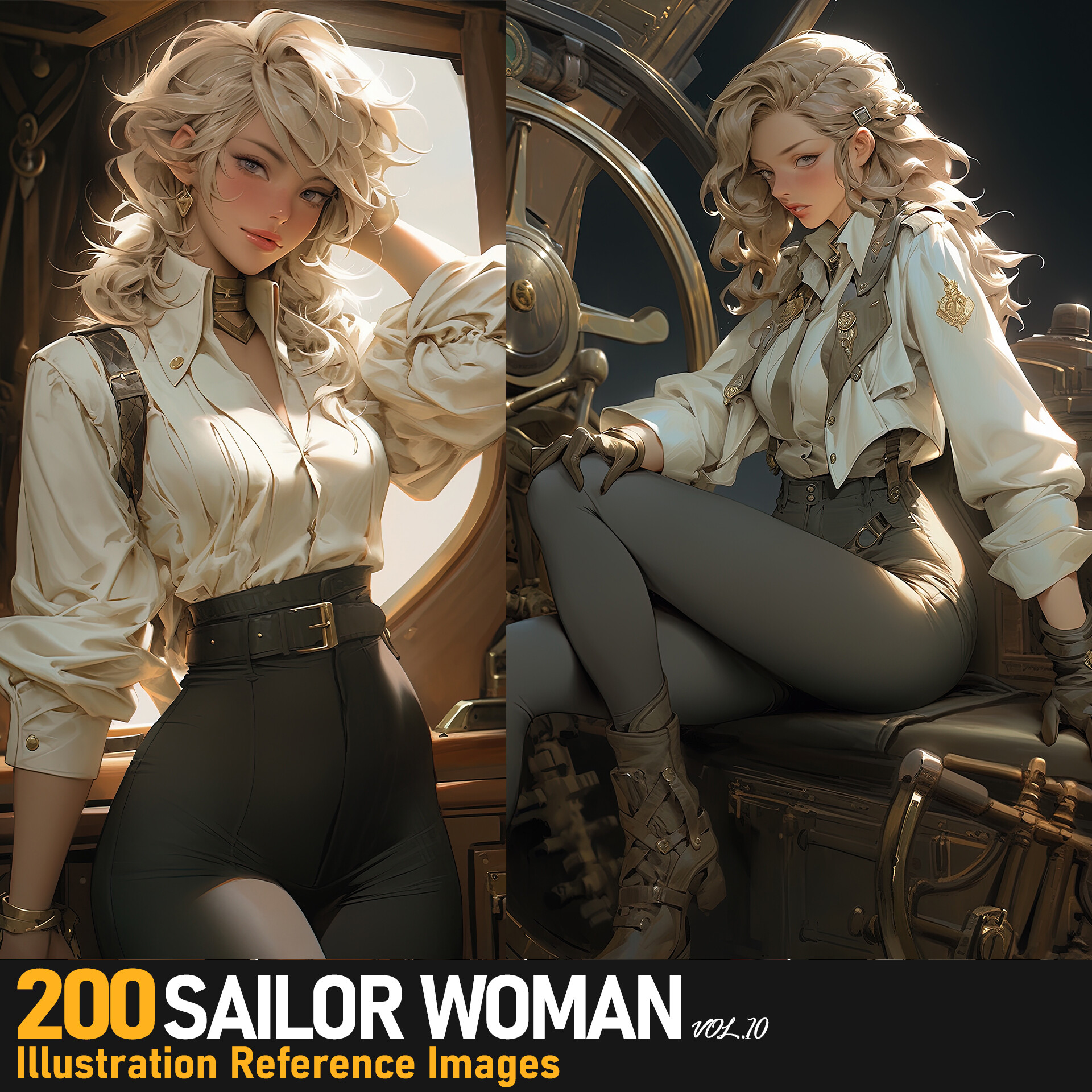 ArtStation - Sailor Woman VOL.10|4K Reference Images