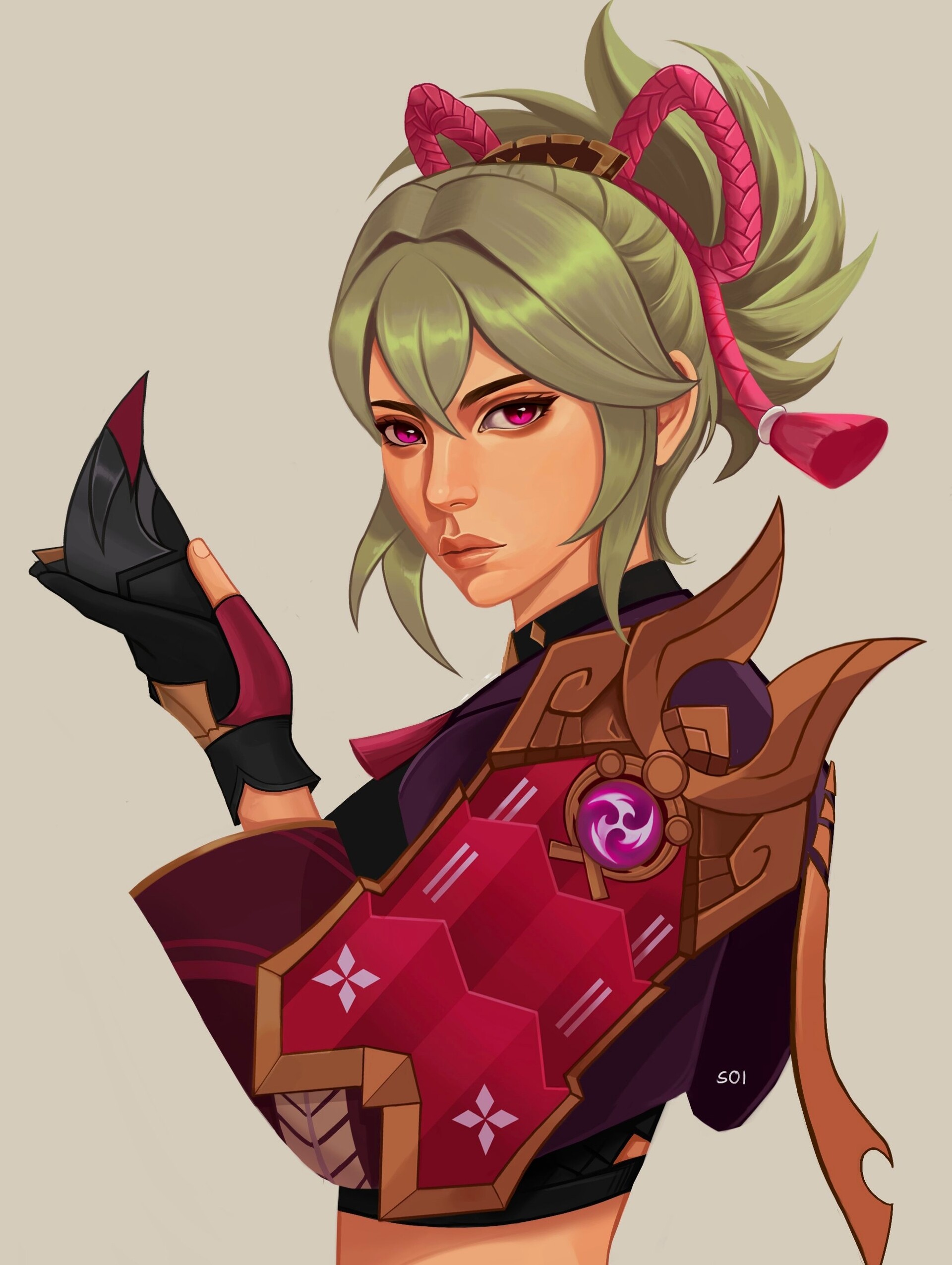 ArtStation - Kuki Shinobu fanart