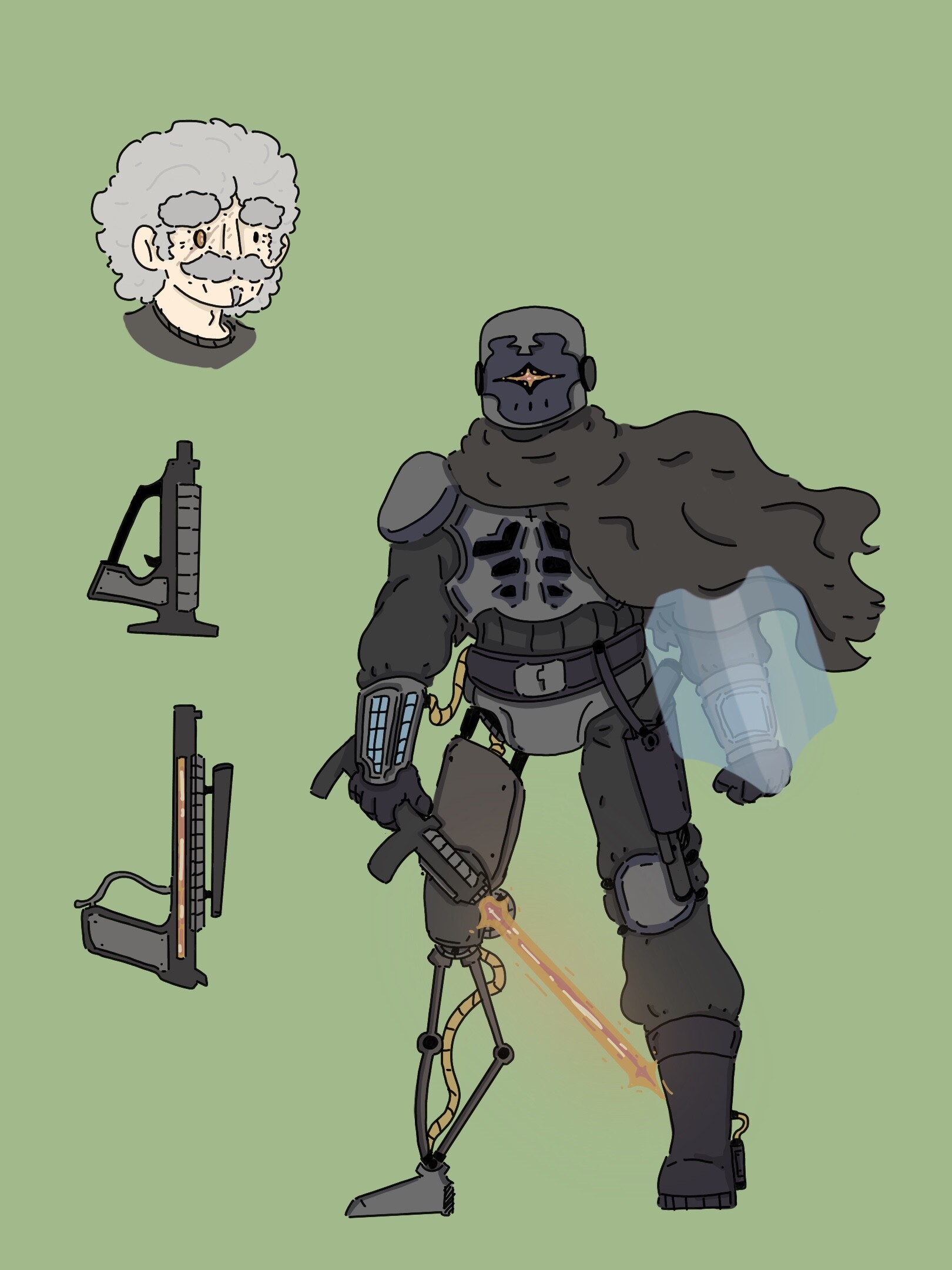 ArtStation - An old timer space bounty hunter