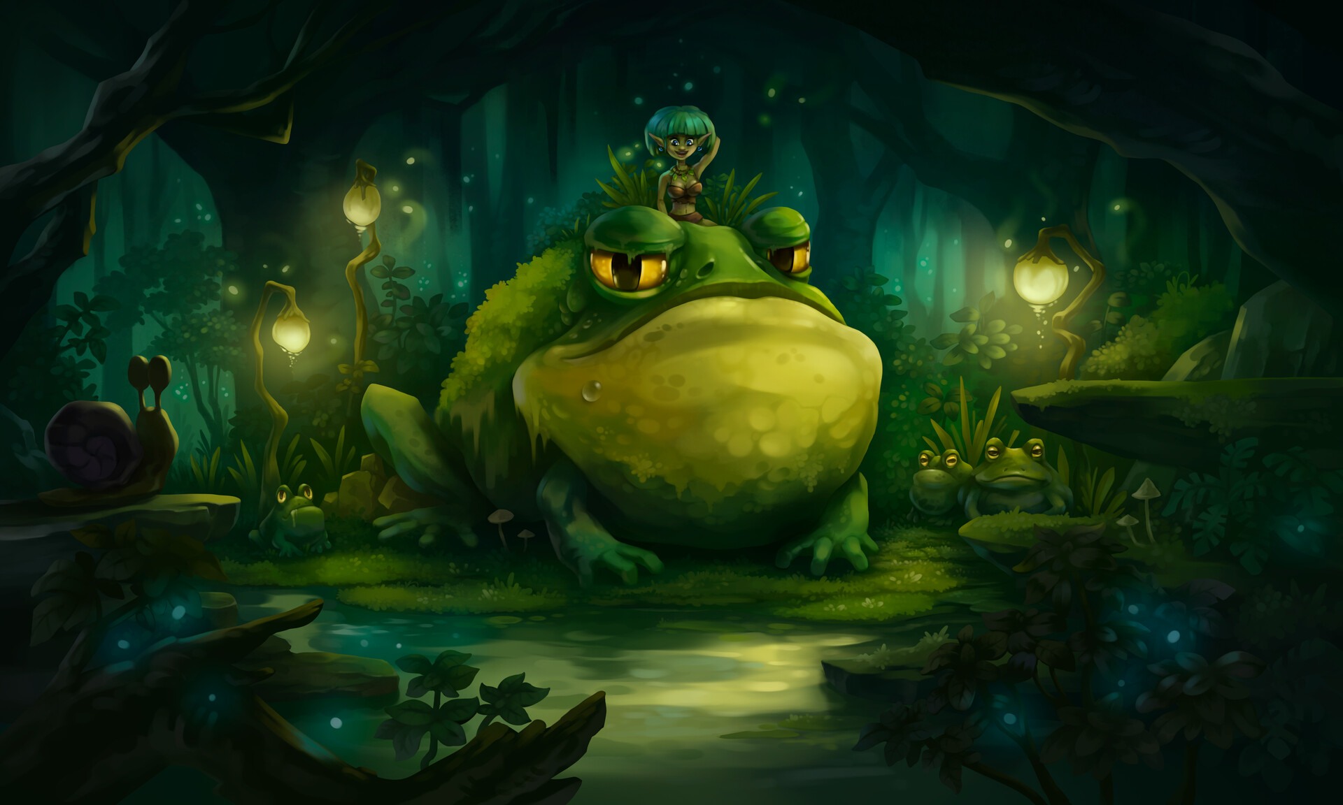 ArtStation - Swamp party